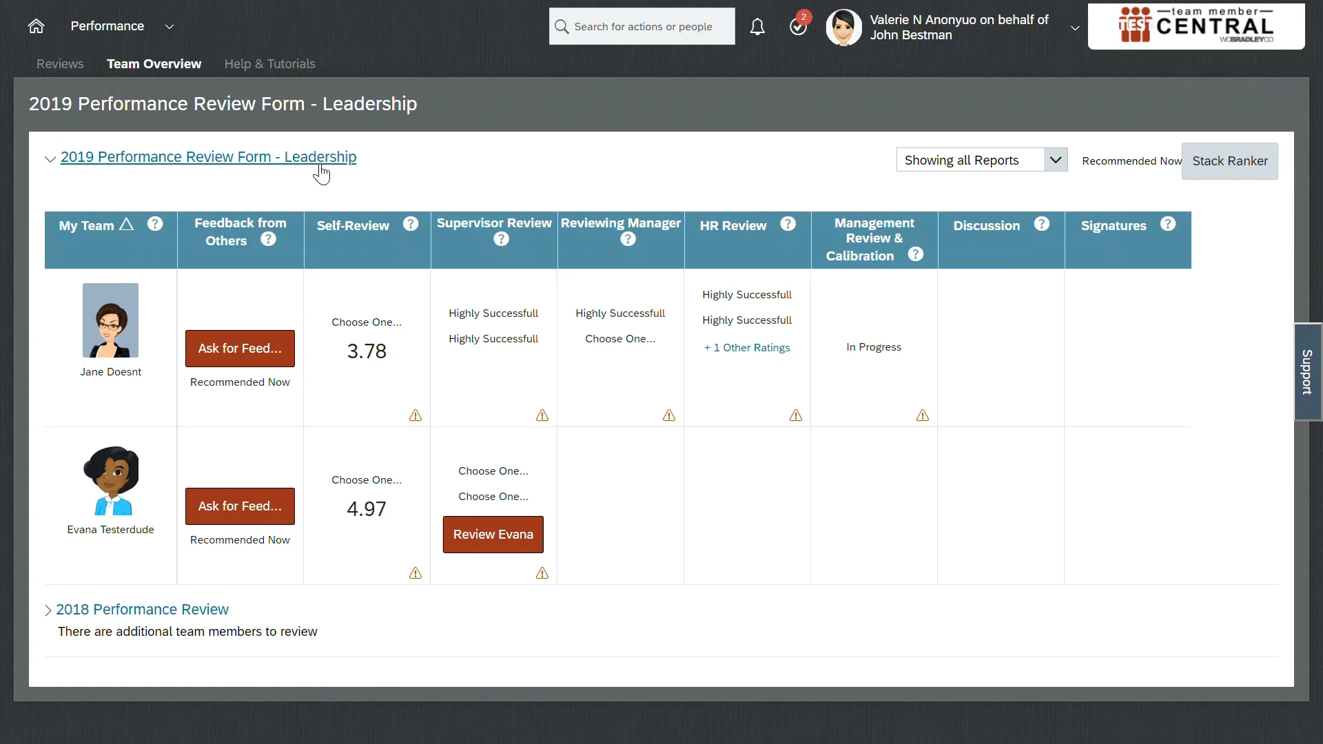 Team Overview - Stack Ranker and Form Features on Vimeo