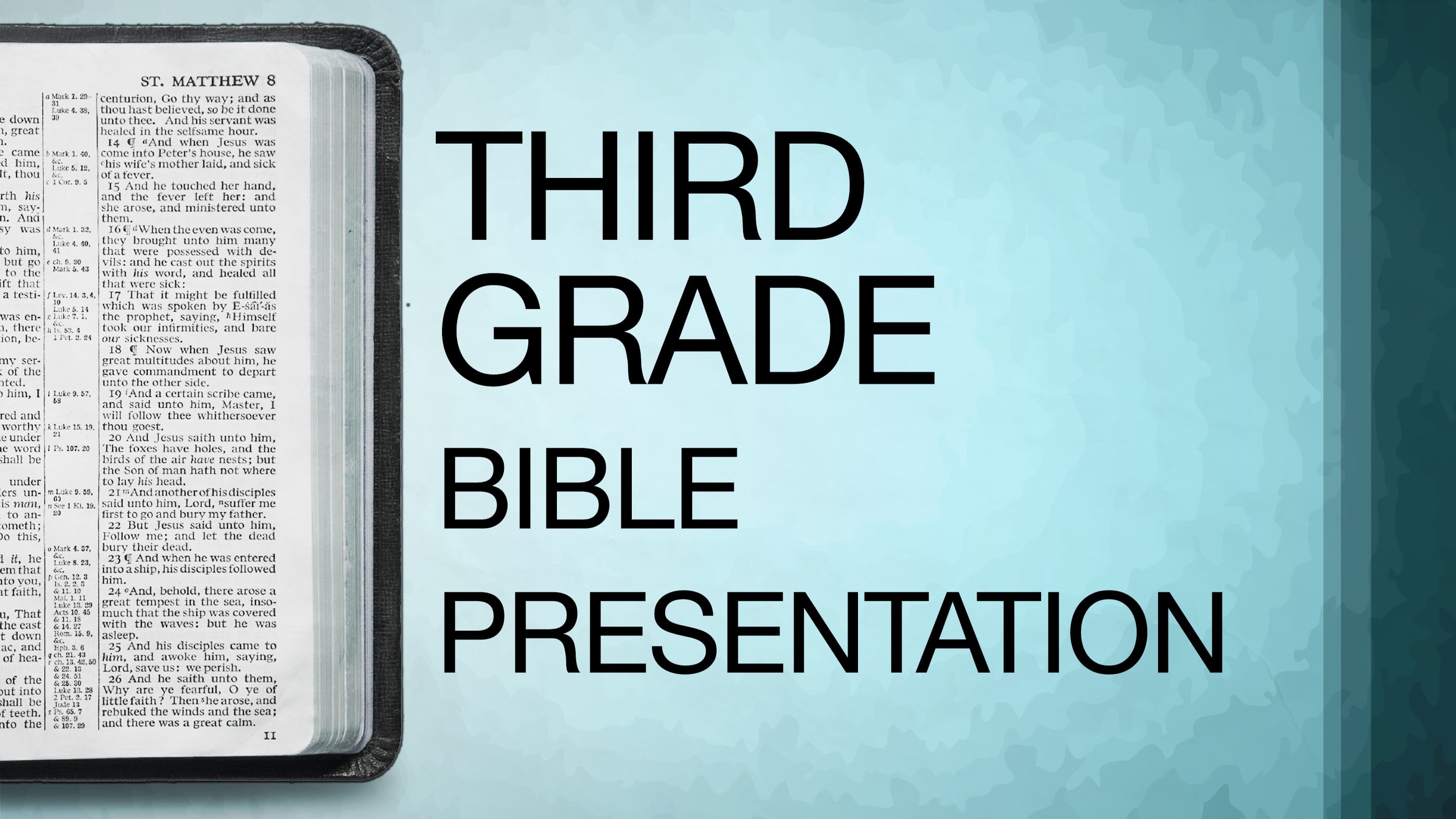 Third Grade Bible Presentation November 17, 2019 on Vimeo