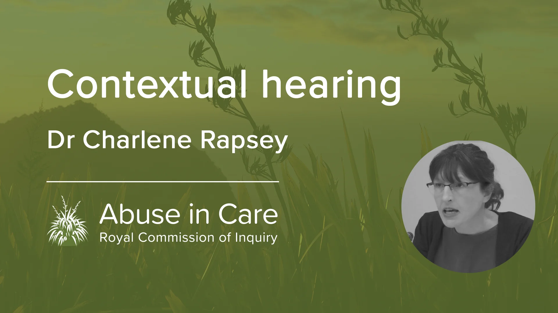 Dr Charlene Rapsey - Witness statement on Vimeo