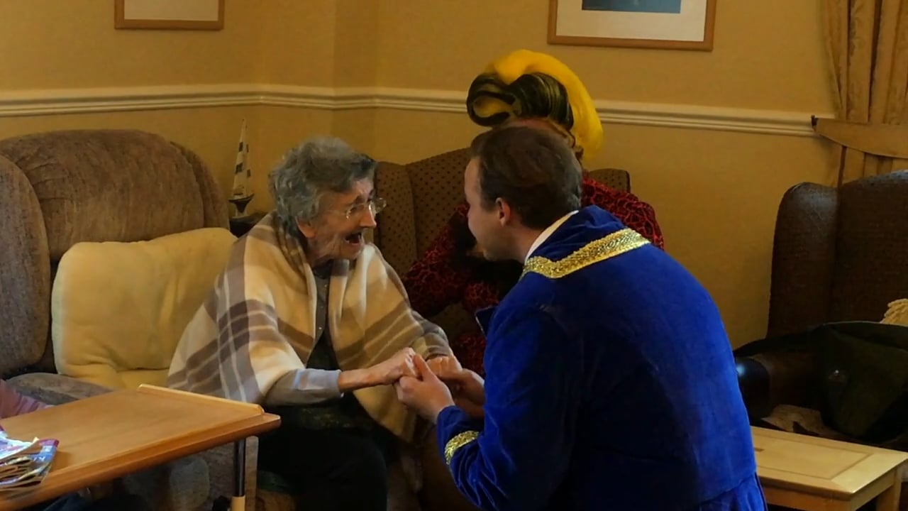Towy Castle Care Home Visit with the cast of Cinderella! on Vimeo