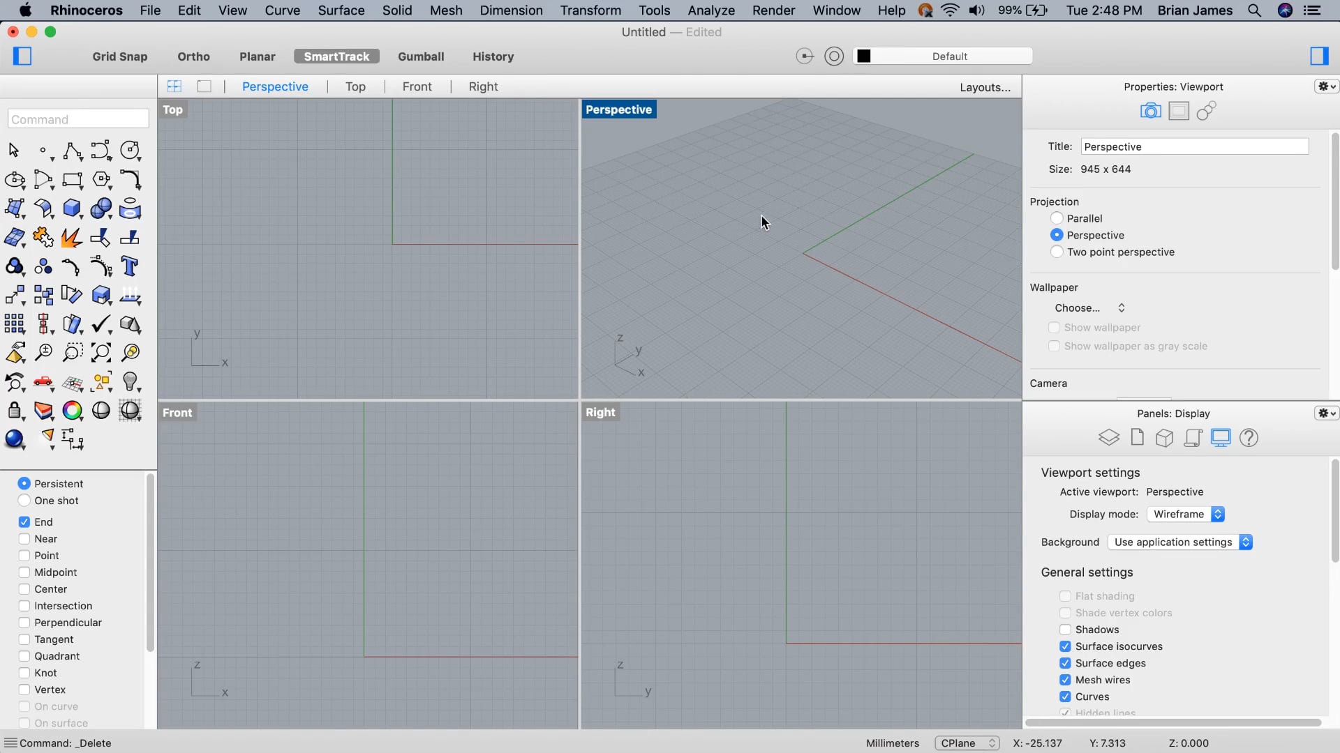 The Rhino 6 for Mac Interface on Vimeo