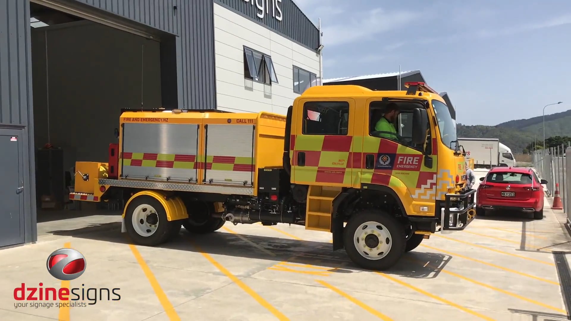 Dzine Signs - FENZ Rural Truck on Vimeo