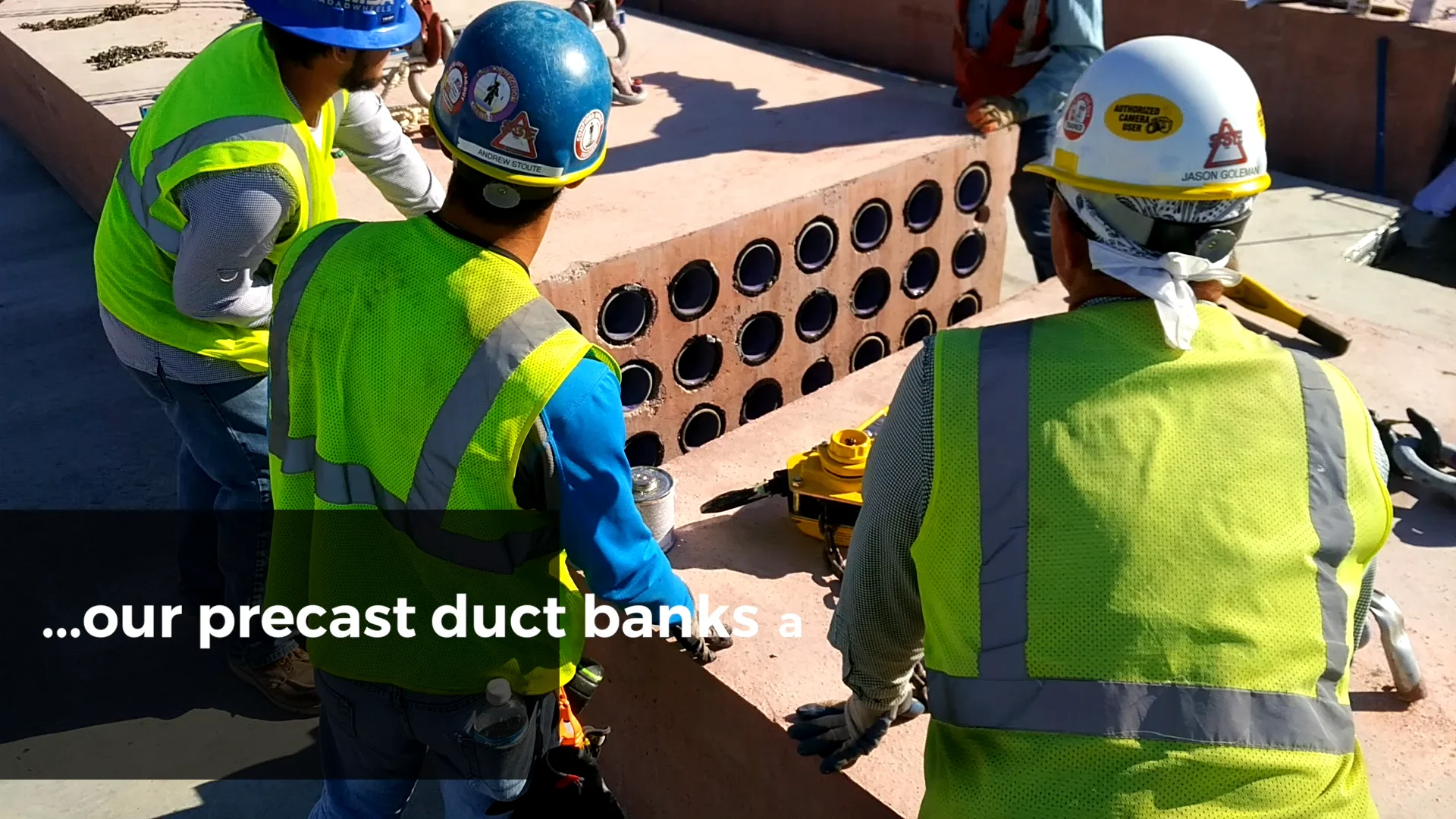 How to Install A Precast Duct Bank Before Lunch