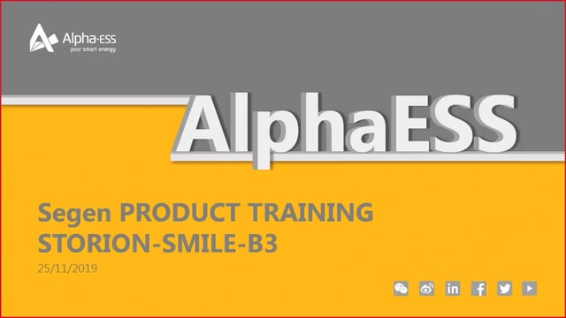 Alpha ESS SMILE B3 - webinar 25.11.19 on Vimeo