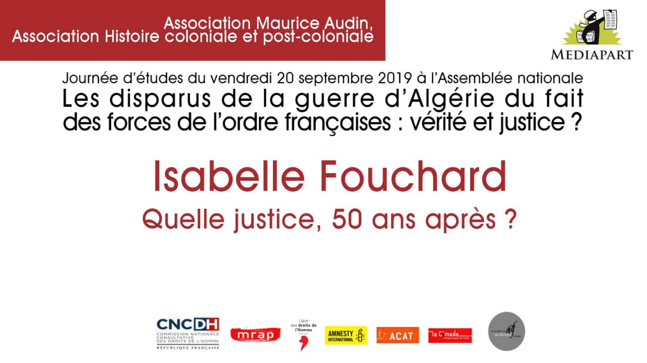 Isabelle Fouchard - Quelle justice 50 ans après ? on Vimeo