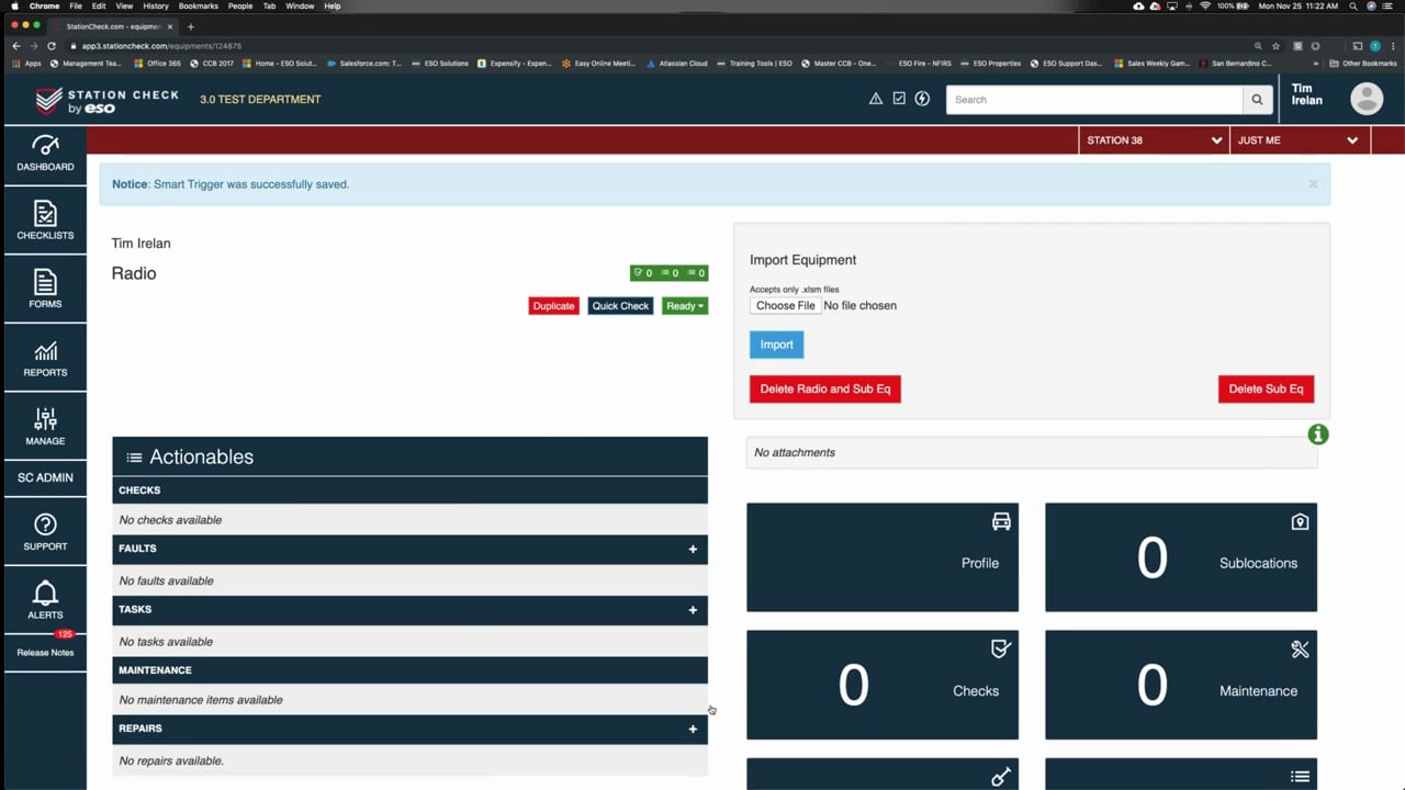 ESO Asset Management & Checklists - Smart Triggers on Vimeo