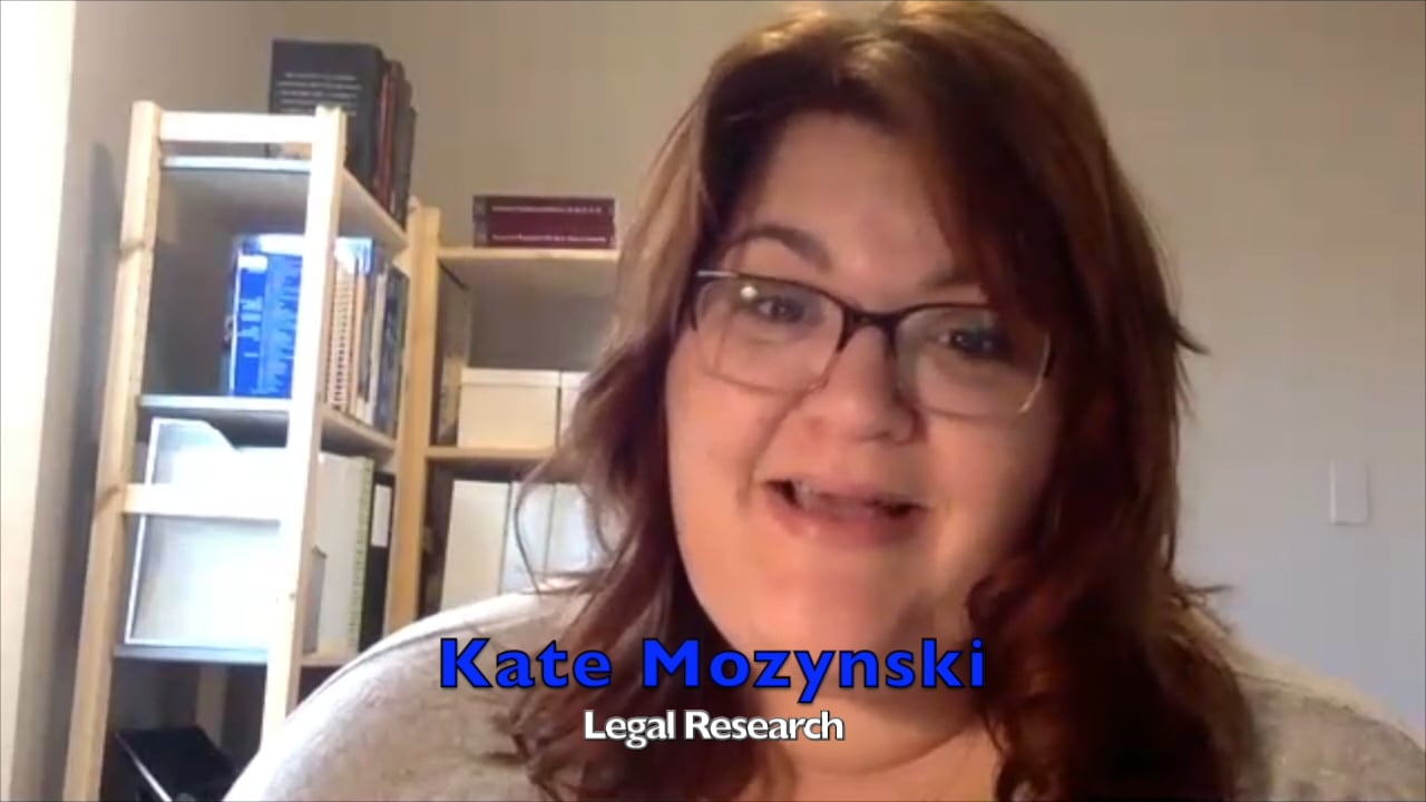 Kate Mozynski_Legal Research on Vimeo