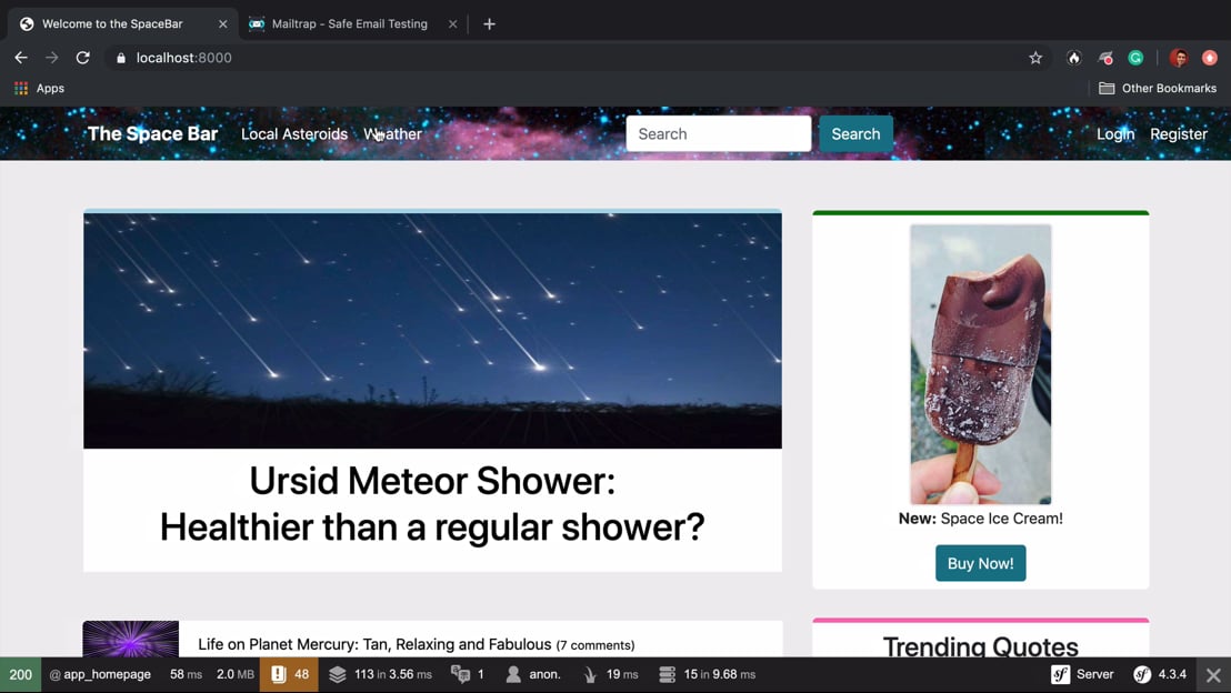 Organizing Emails Logic into a Service > Symfony Mailer: Love Sending Emails Again | SymfonyCasts