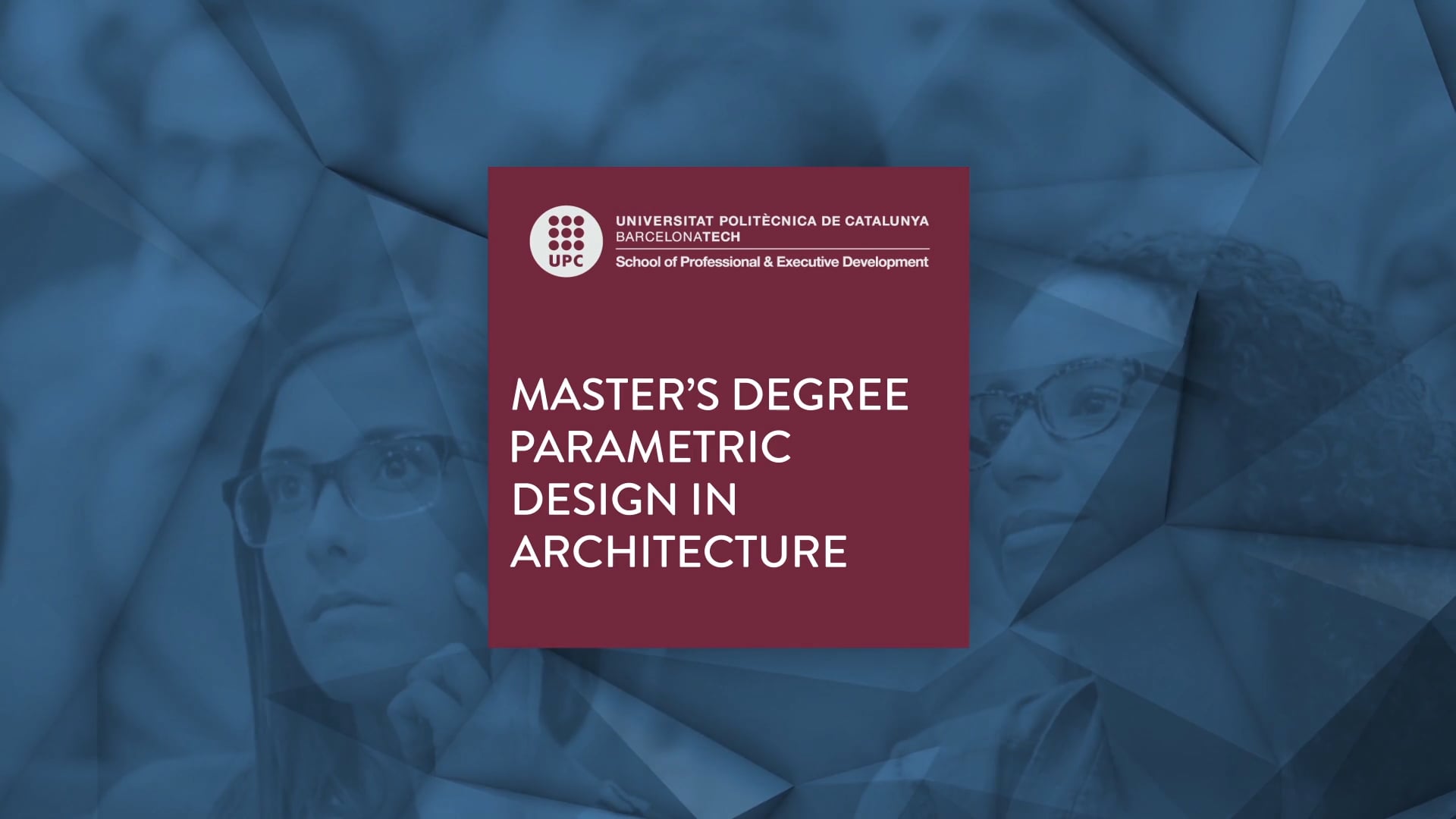 Master's degree in Parametric Design in Architecture | UPC School on Vimeo