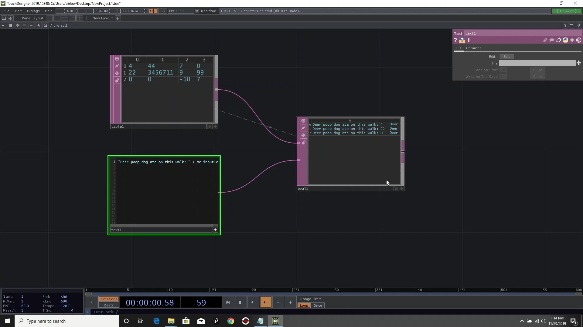 Evaluate DAT - Beginners TouchDesigner on Vimeo