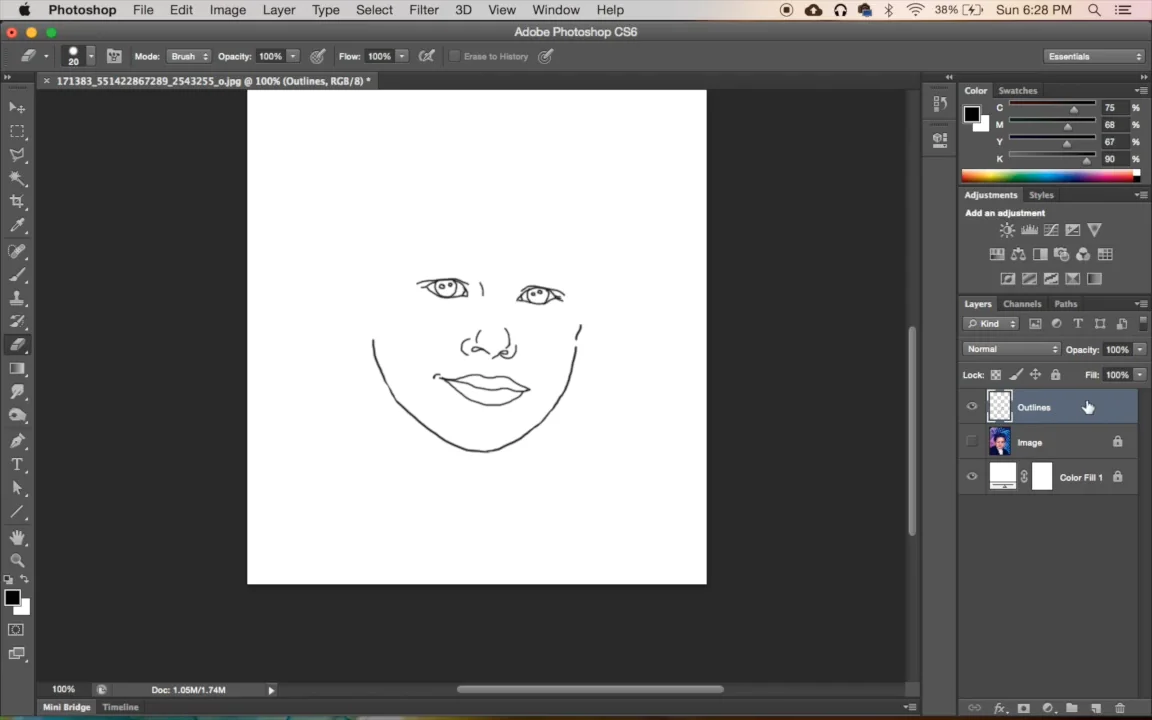 Digital Painting Tutorial - Part 1: Outlining on Vimeo