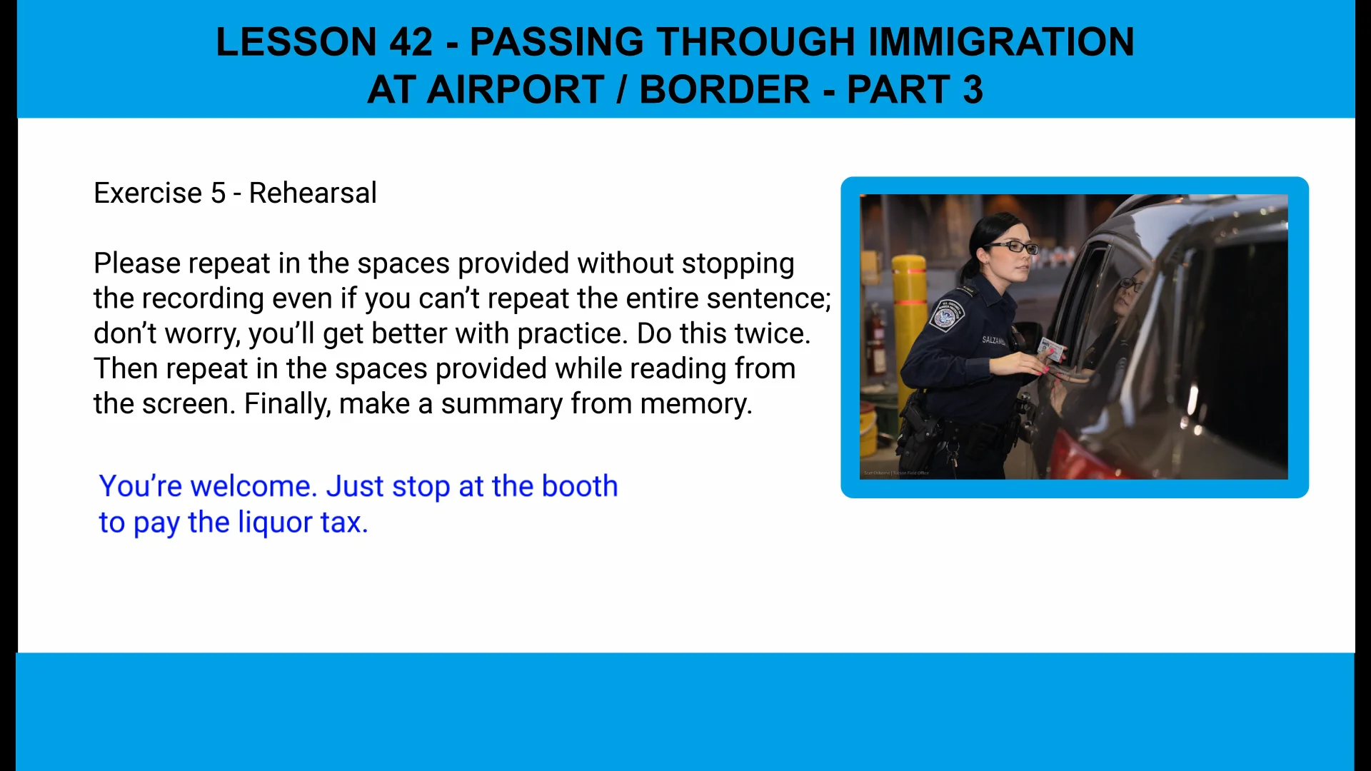 LESSON 42 - PASSING THROUGH IMMIGRATION - PART 3-v2