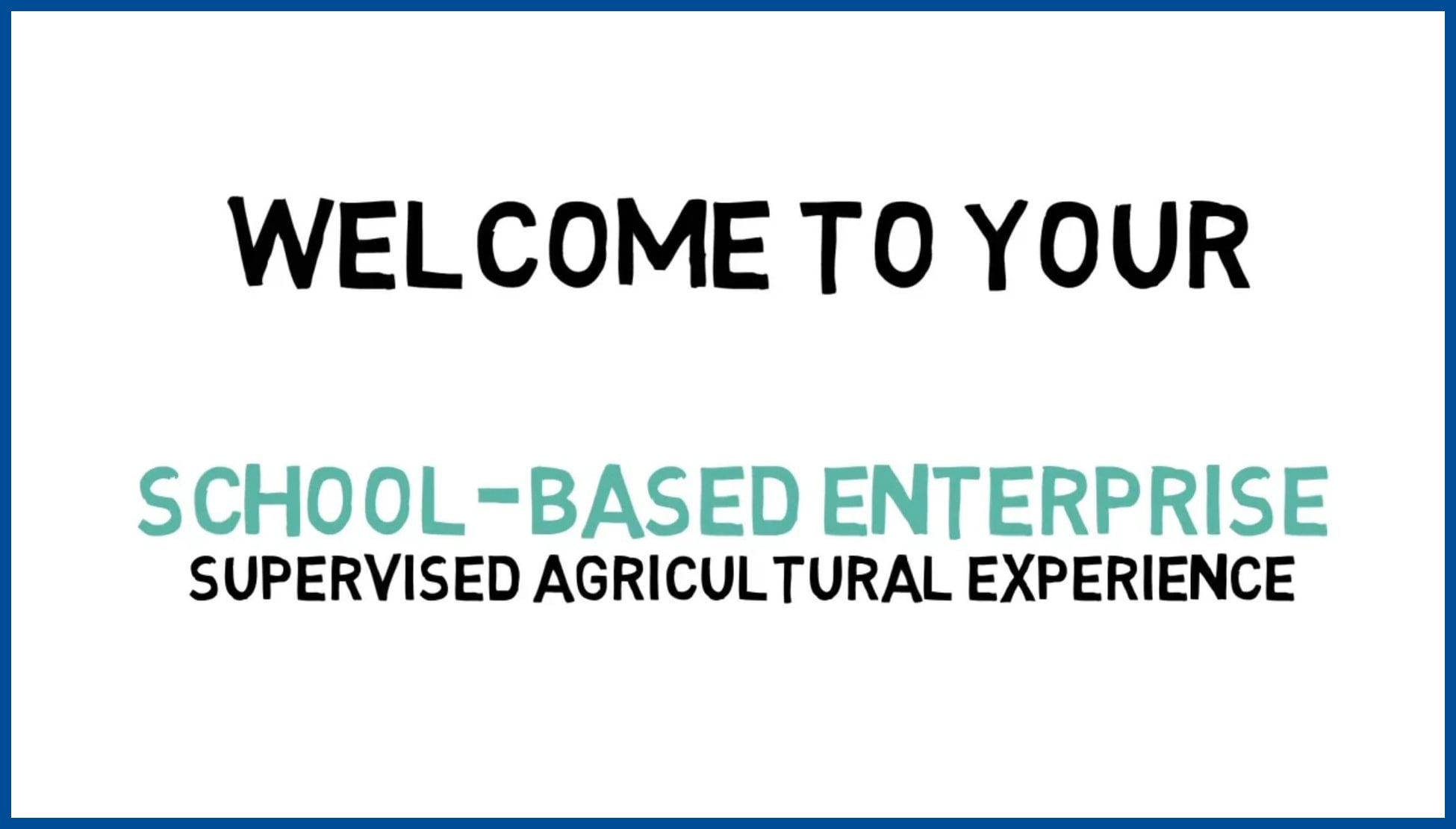 School-Based Enterprise SAE on Vimeo