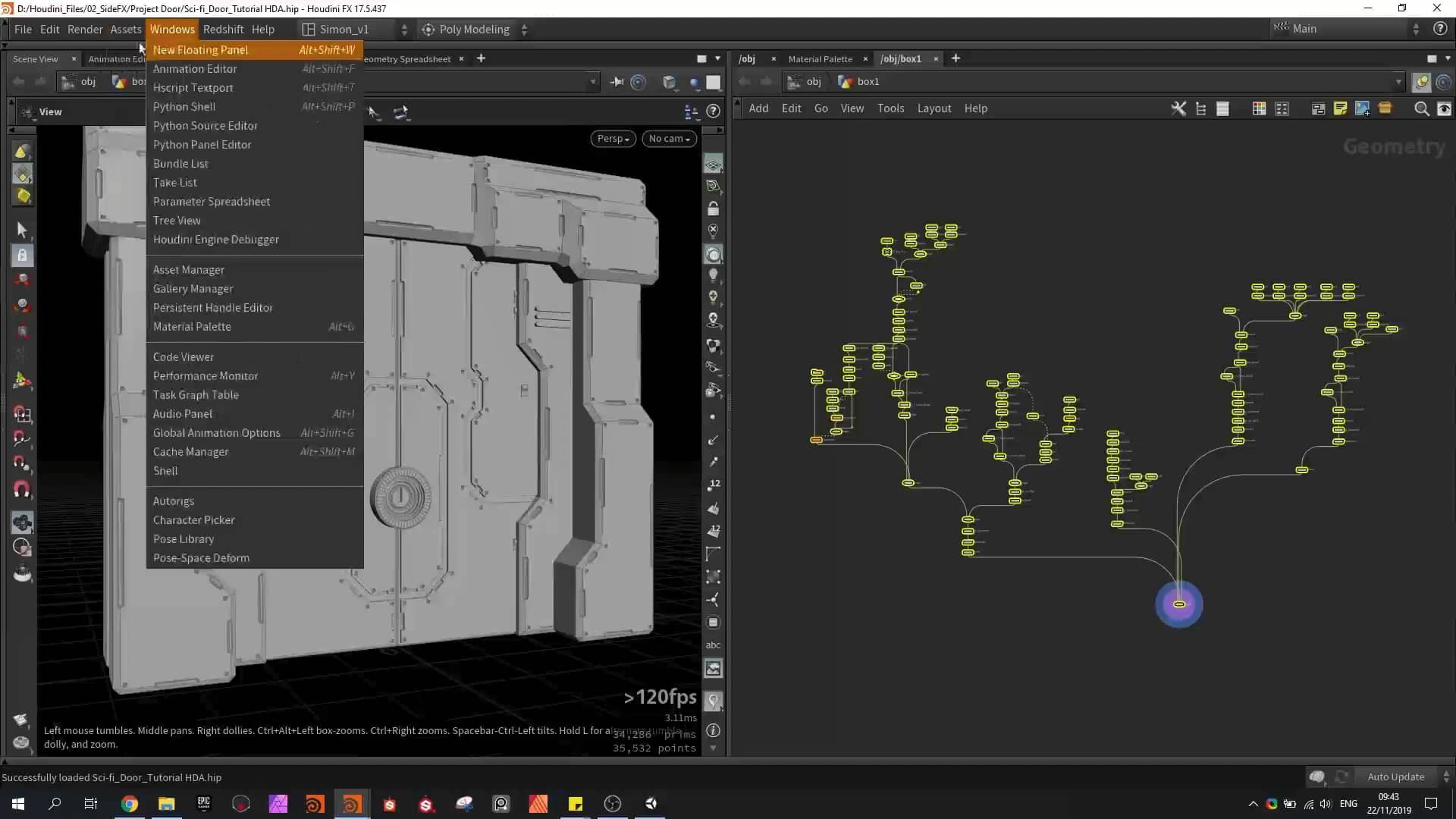 Sci-Fi Door Generator | Part 2 | Create a Houdini Digital Asset on Vimeo