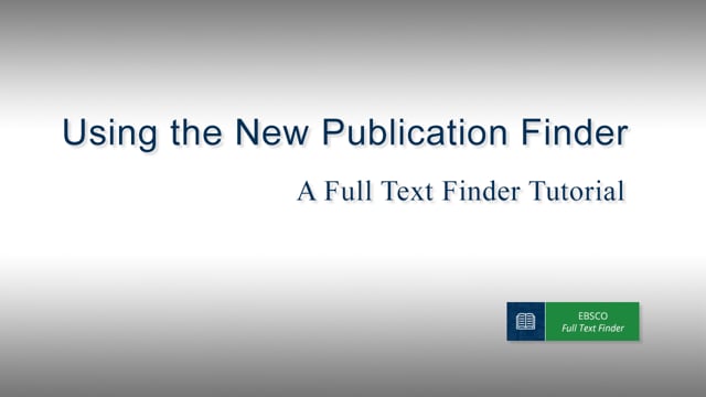 EBSCO Connect Tutorials - Using the Concept Map on EDS - Tutorial on Vimeo