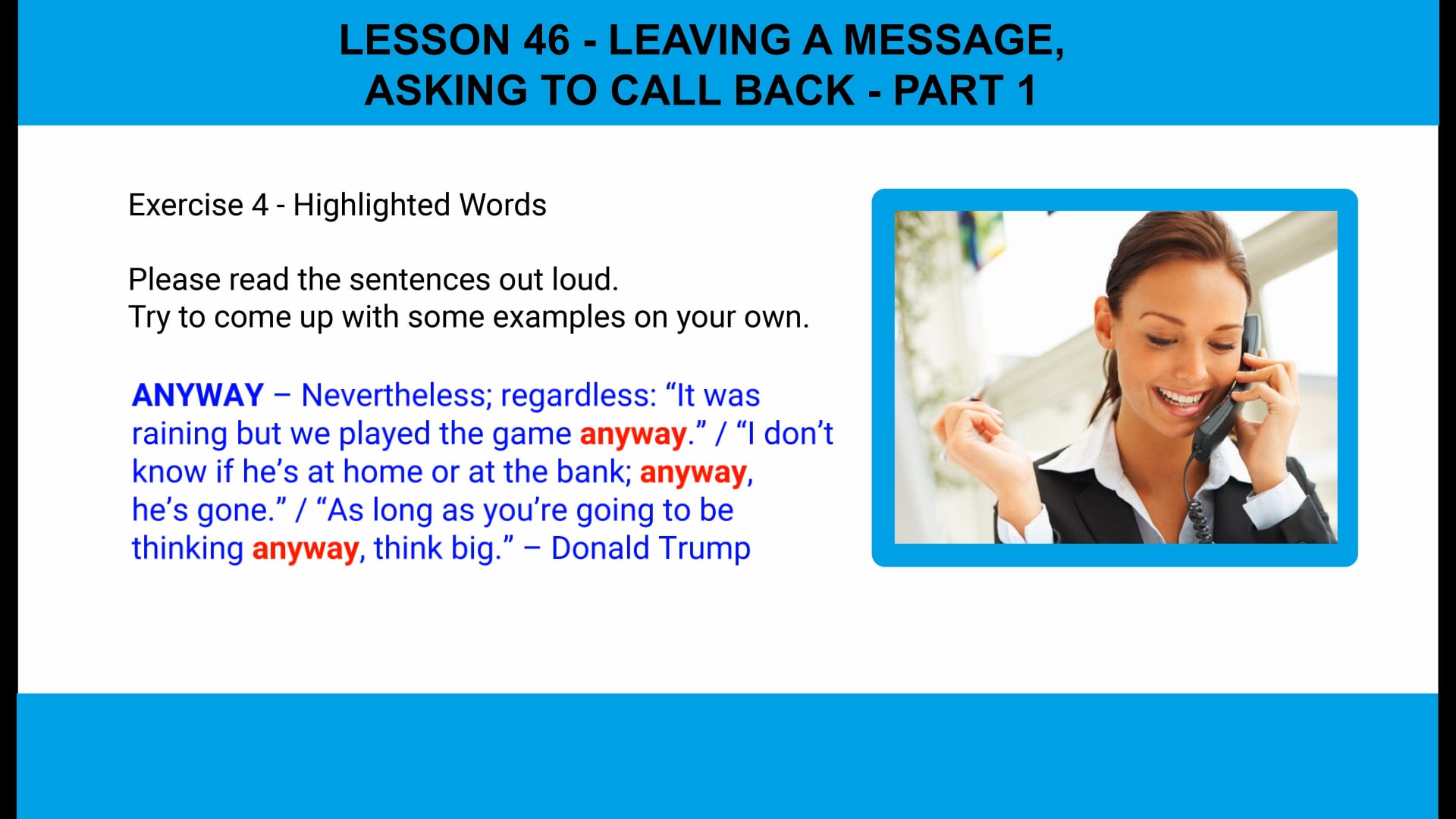 LESSON 46 - LEAVING A MESSAGE - PART 1-v2