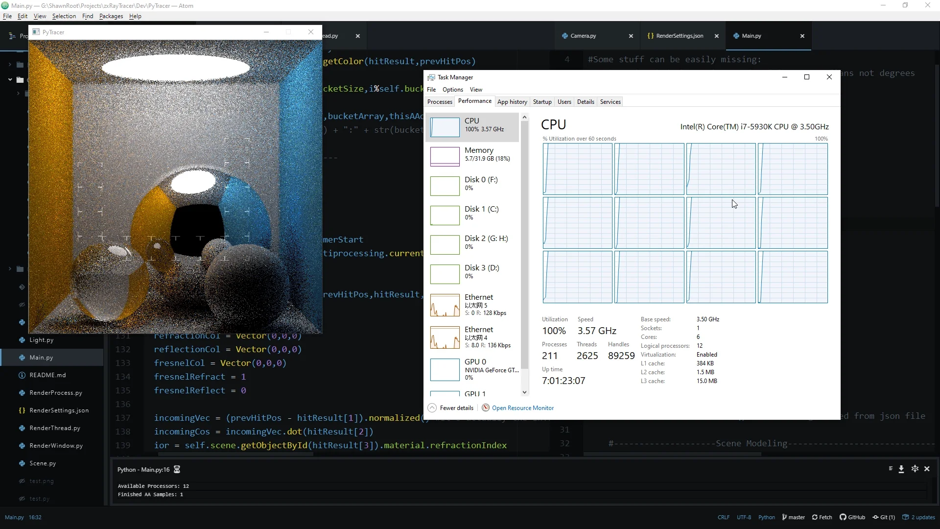 PyTracer: ray tracing with Python