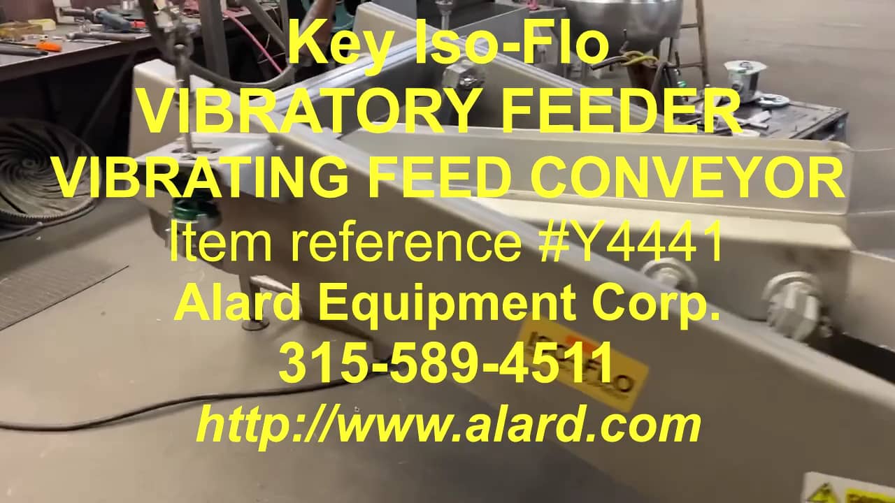 Key Iso-Flo FEEDER, vibratory feed conveyor, Y4441 on Vimeo