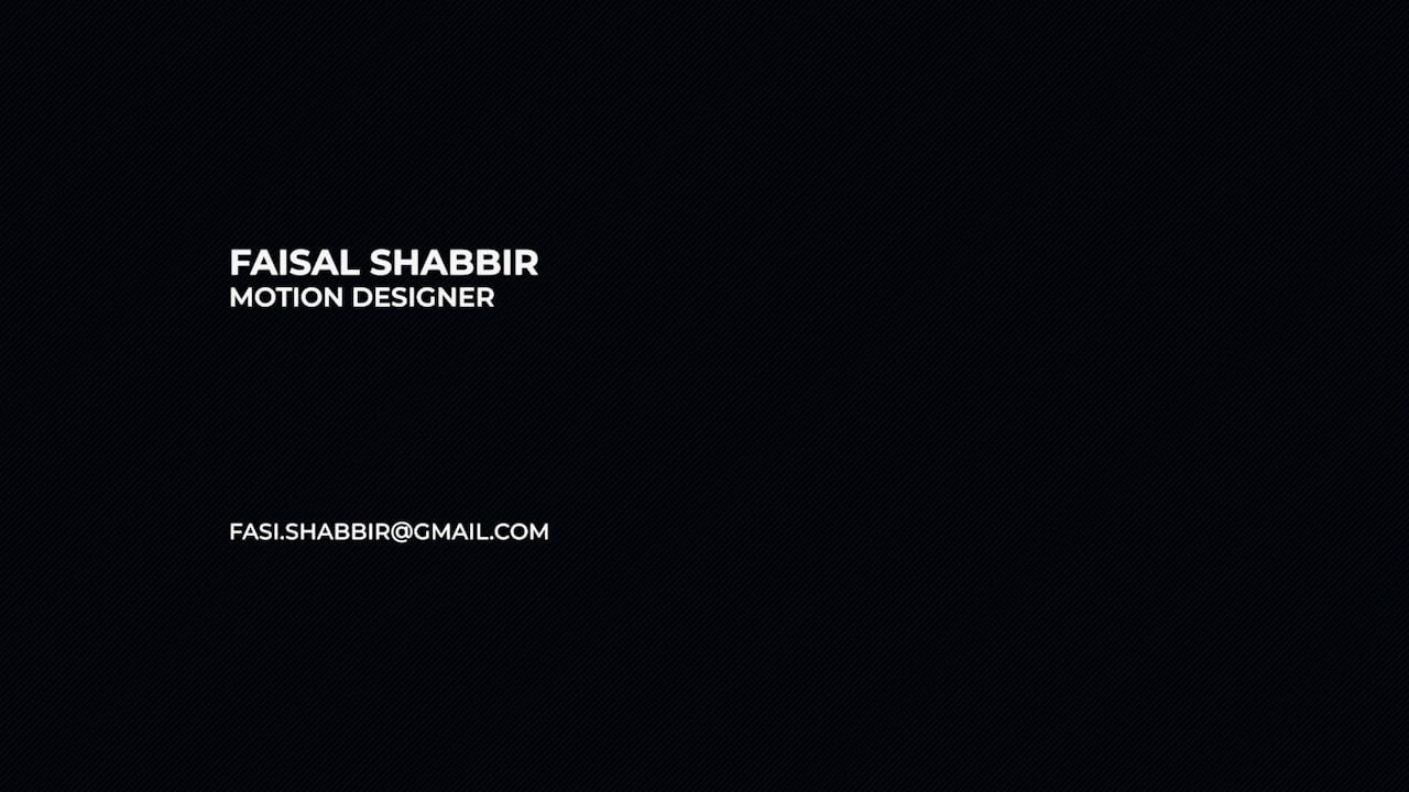 Faisal Shabbir - Demoreel on Vimeo