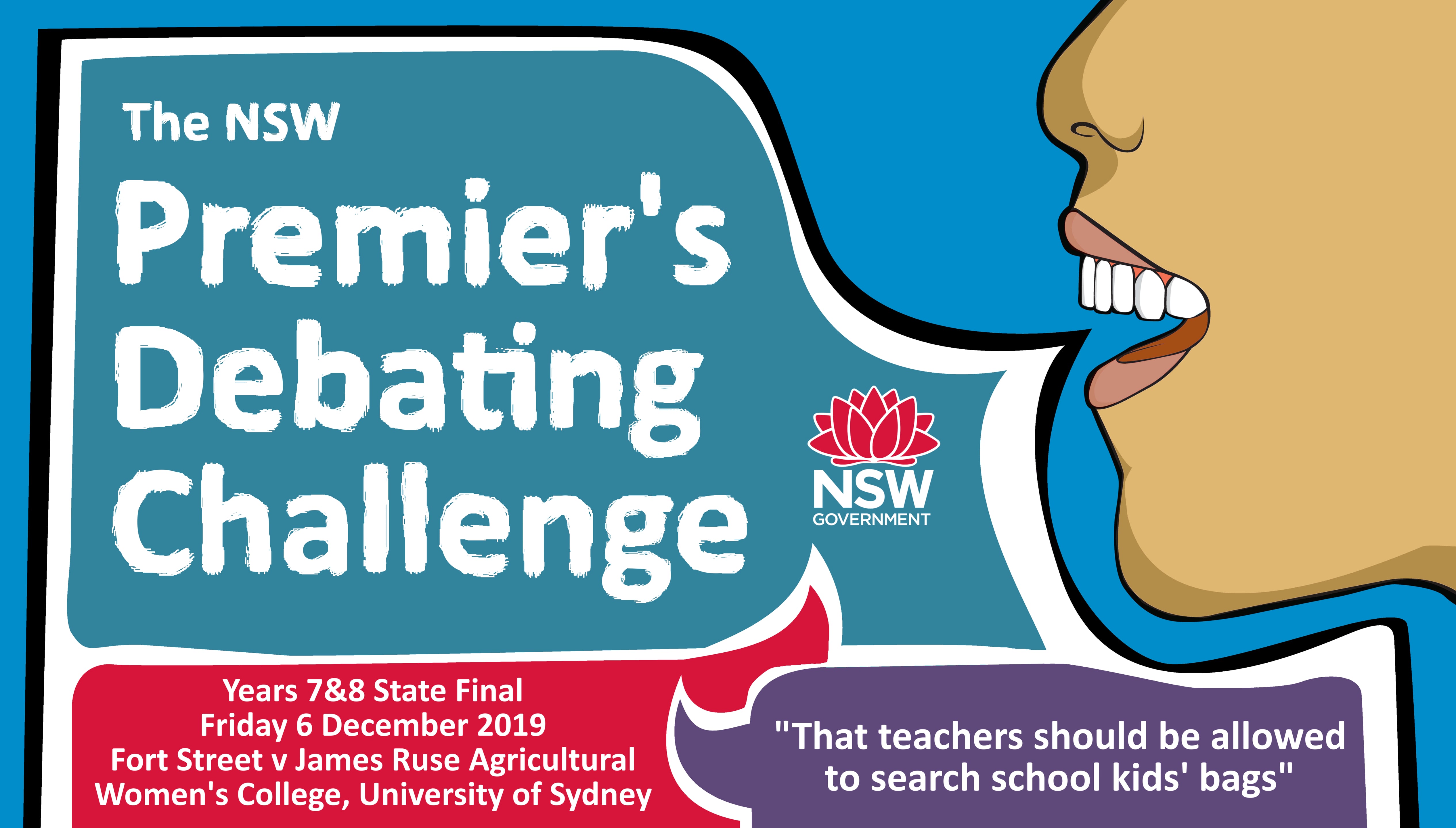 NSW Premier's Debating Challenge 2019 - Years 7 and 8 State Final on Vimeo