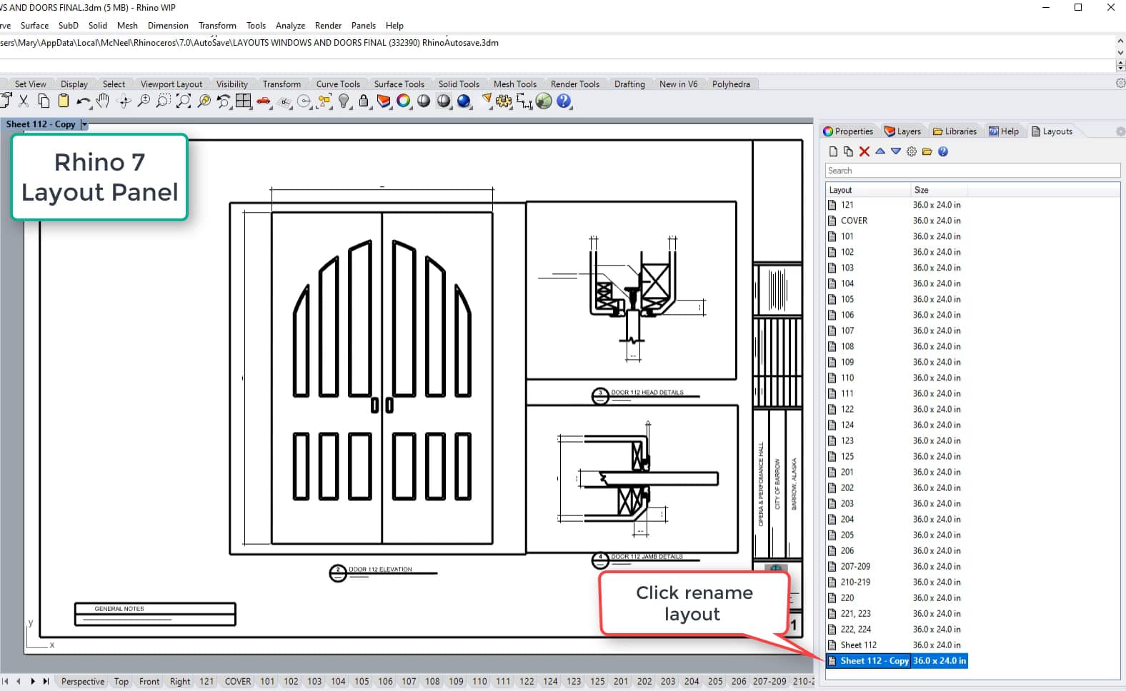 Rhino 7 Layout Manager Preview on Vimeo