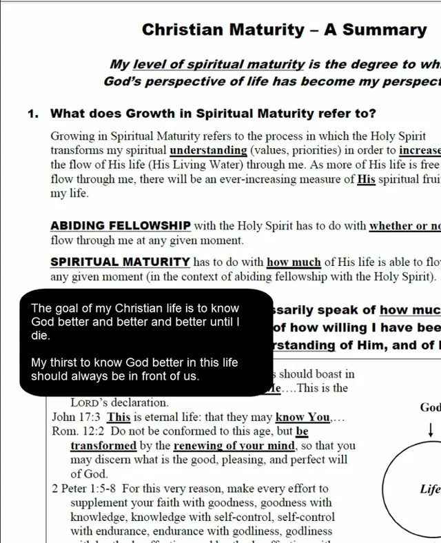 Christian Maturity