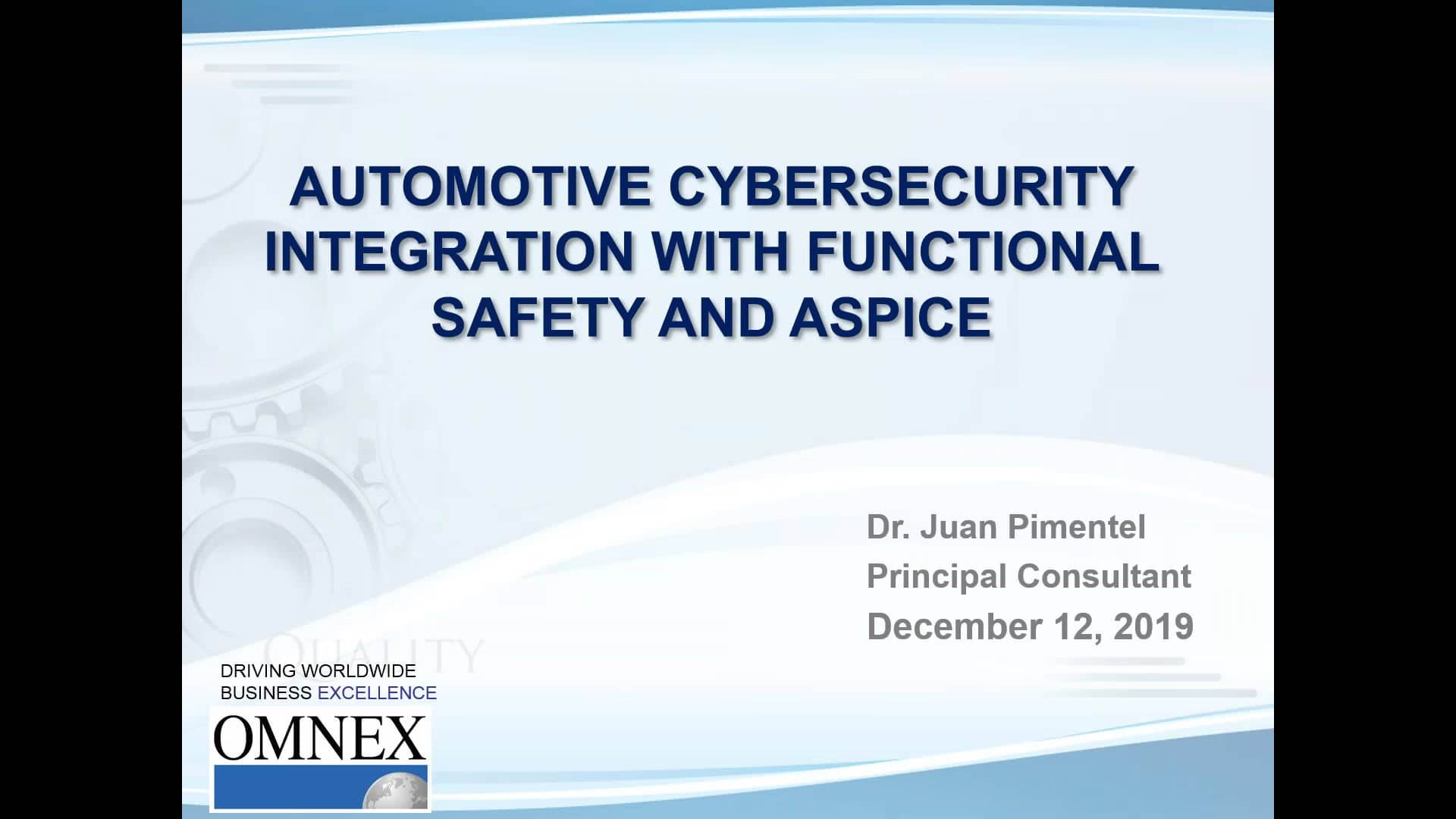 Automotive Cybersecurity Integration with Functional Safety and ASPICE ...