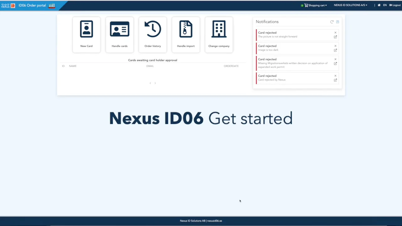 NEXUS ID06 - How to get started
