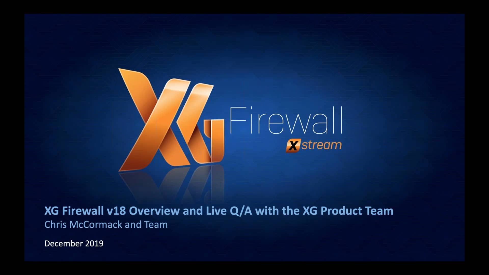 XG Firewall v18 Overview and Live Q-A with the XG Product Team on Vimeo
