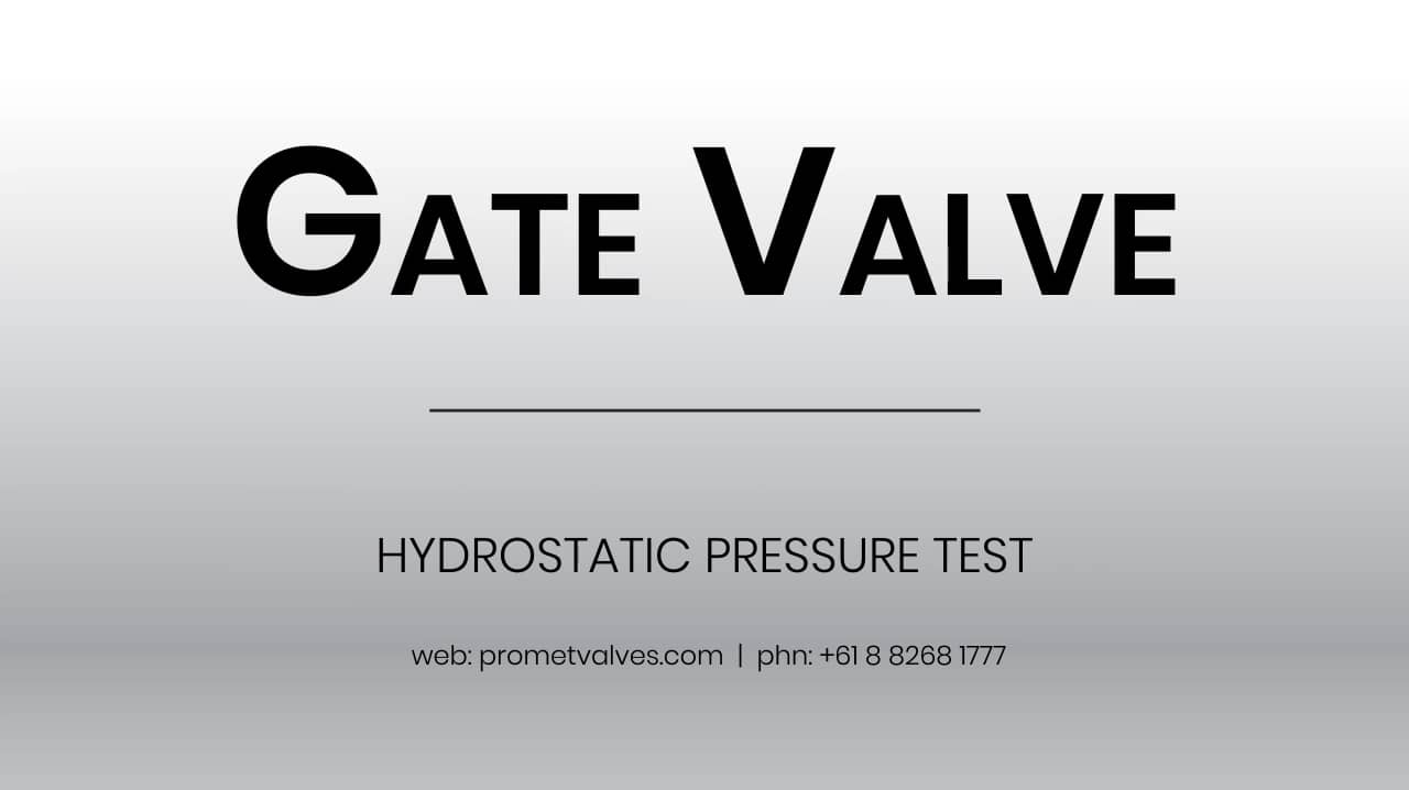 Gate Valve Hydrostatic Pressure Test on Vimeo