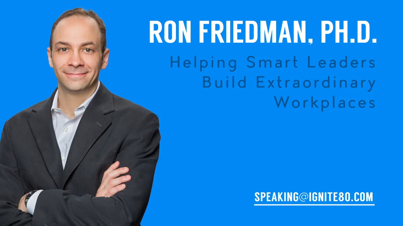 Ron Friedman, PhD Speaker Reel