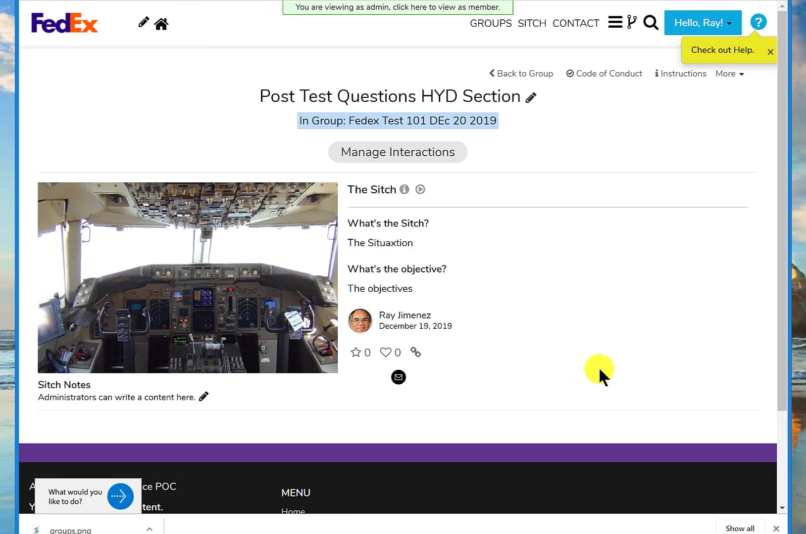 3-Fedex manage interactions Dec 20 2019 on Vimeo