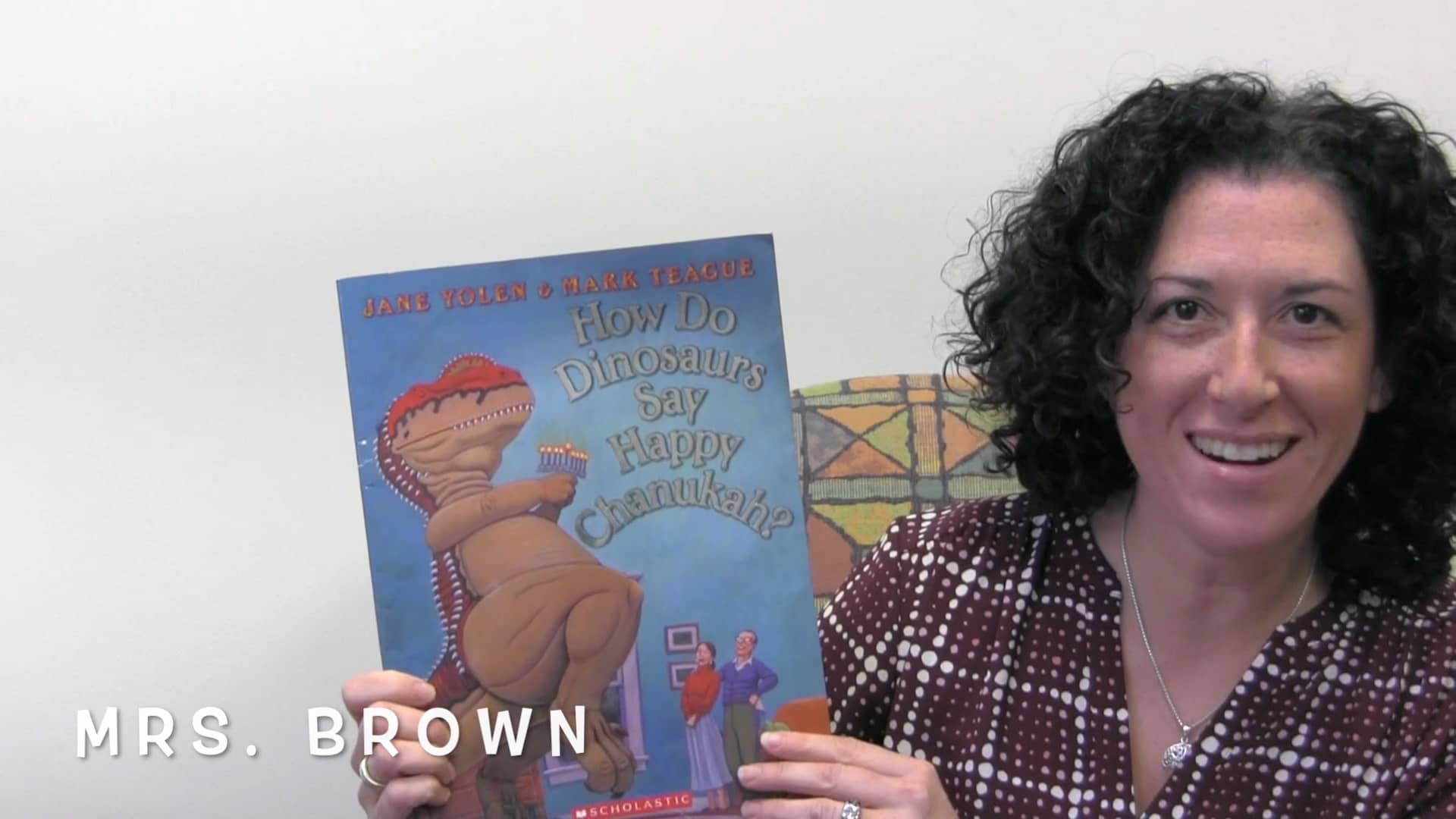 "How Do Dinosaurs Say Happy Chanukah" by Jane Yolen on Vimeo