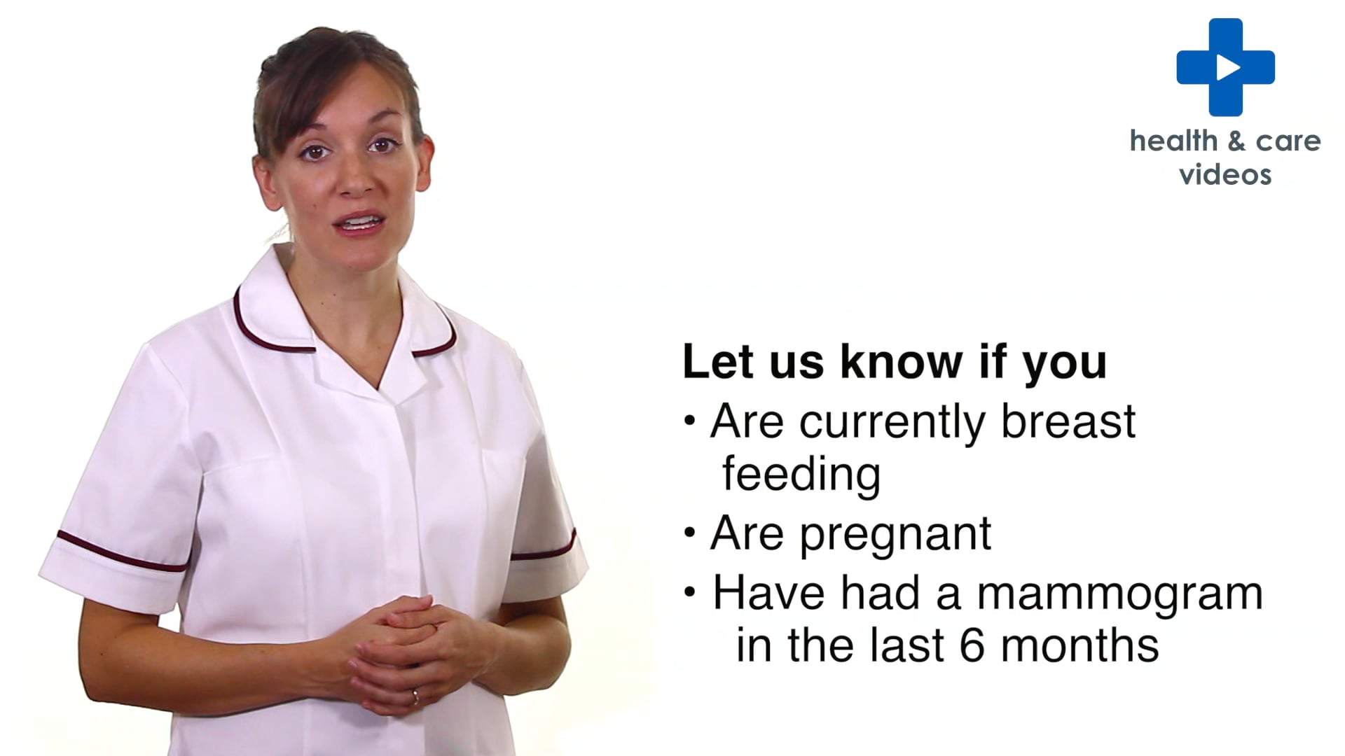 Women's Health Hub - 2872R.GEN Having a Mammogram on Vimeo