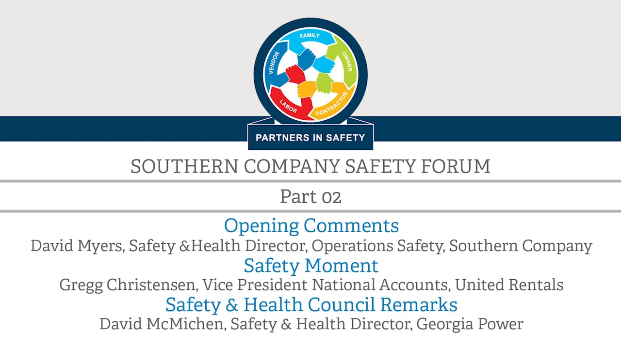 9655 Southern Company Safety Forum 091119 Part 02 on Vimeo