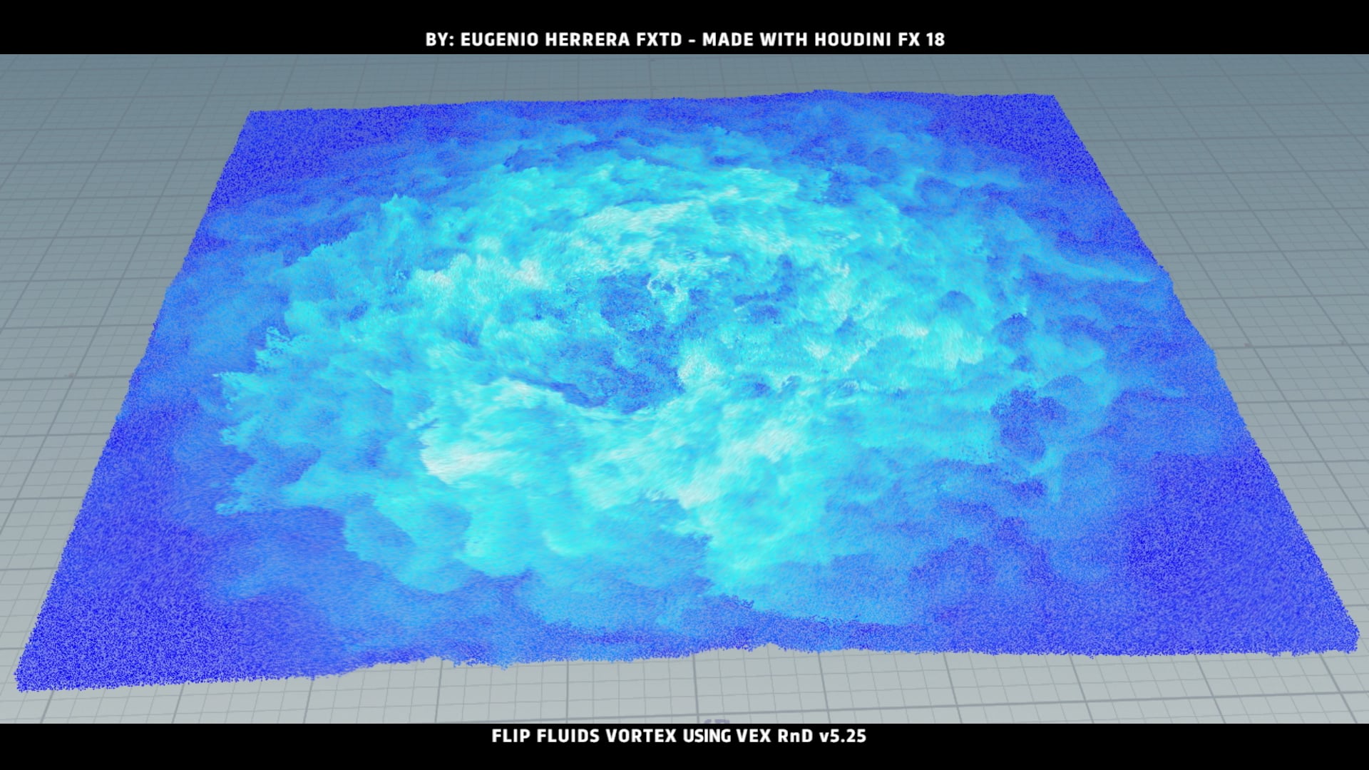 Vortex fluids 02 - VEX Houdini flip on Vimeo