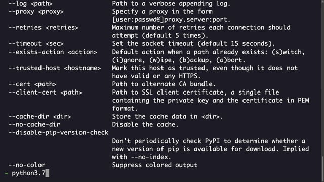 Utiliser pip sur Mac OS