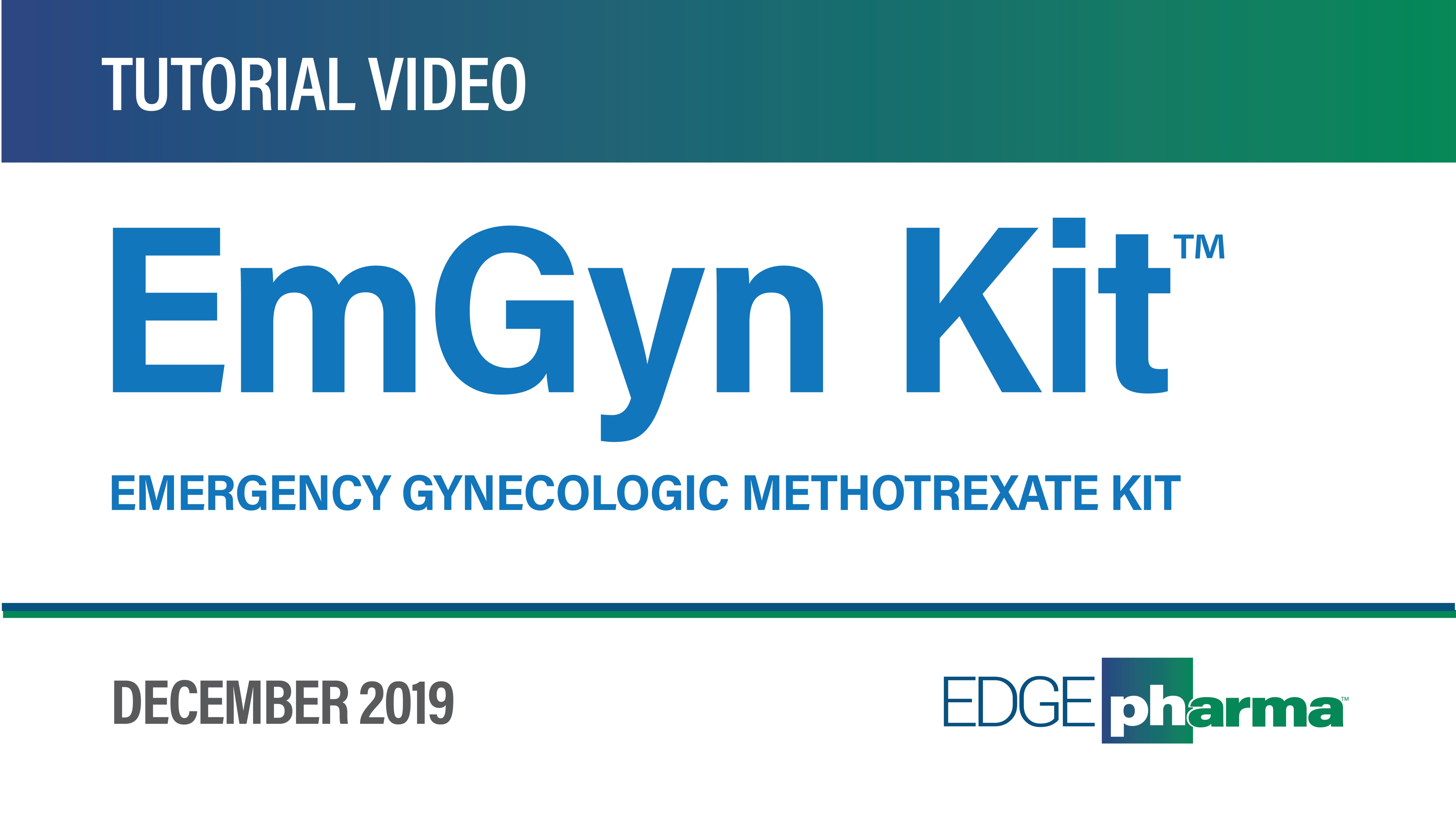 EmGYN Emergency Gynecologic Methotrexate Kit on Vimeo