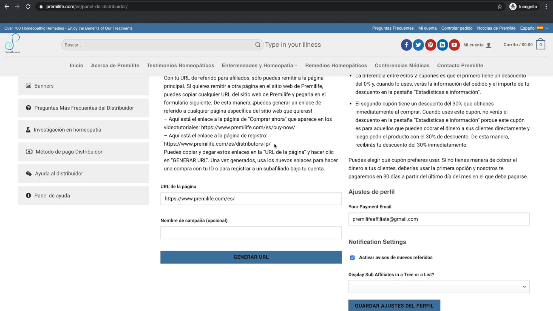 Register a sub distributor ES on Vimeo