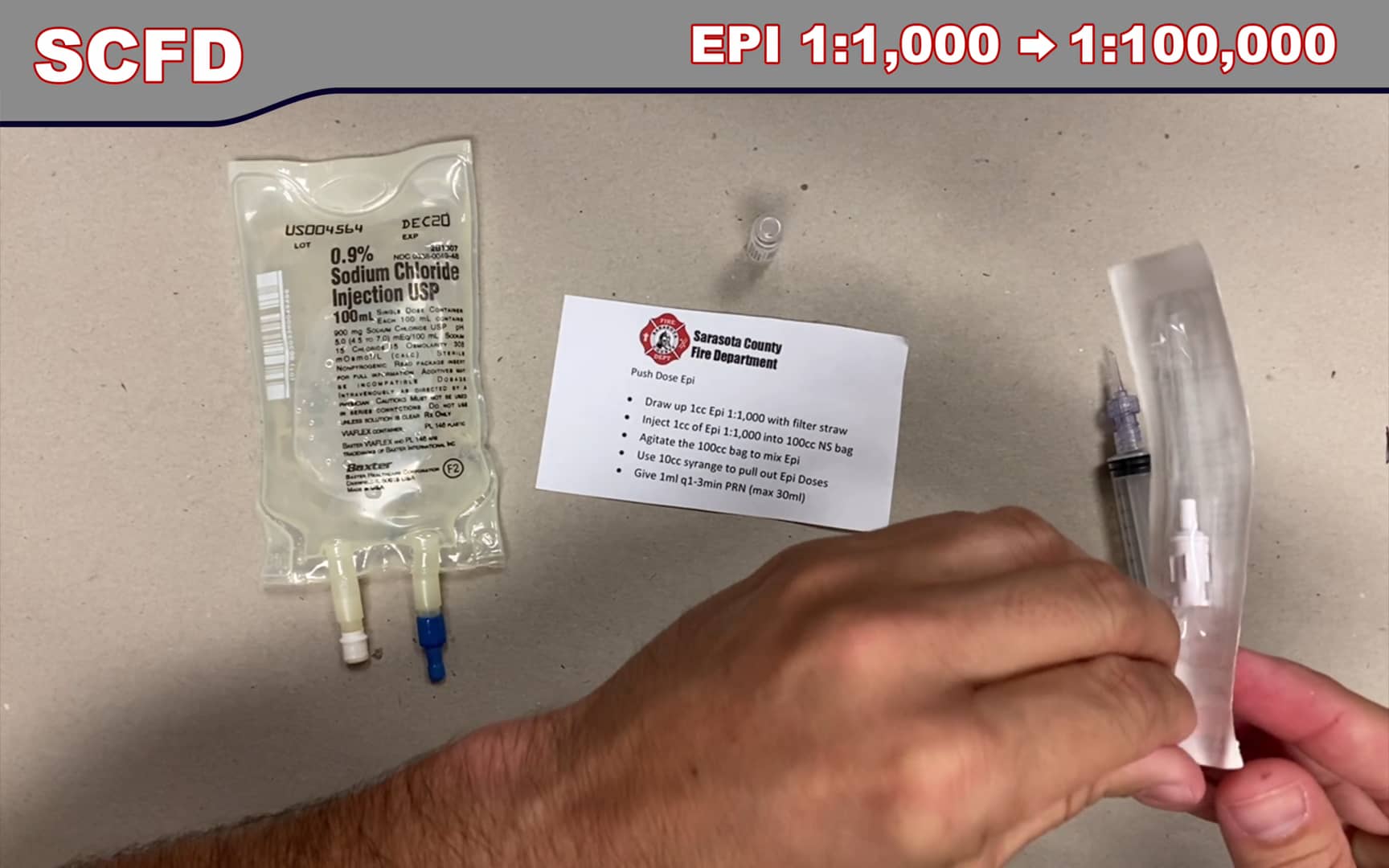 SCFD - Push Dose Epi Kit on Vimeo