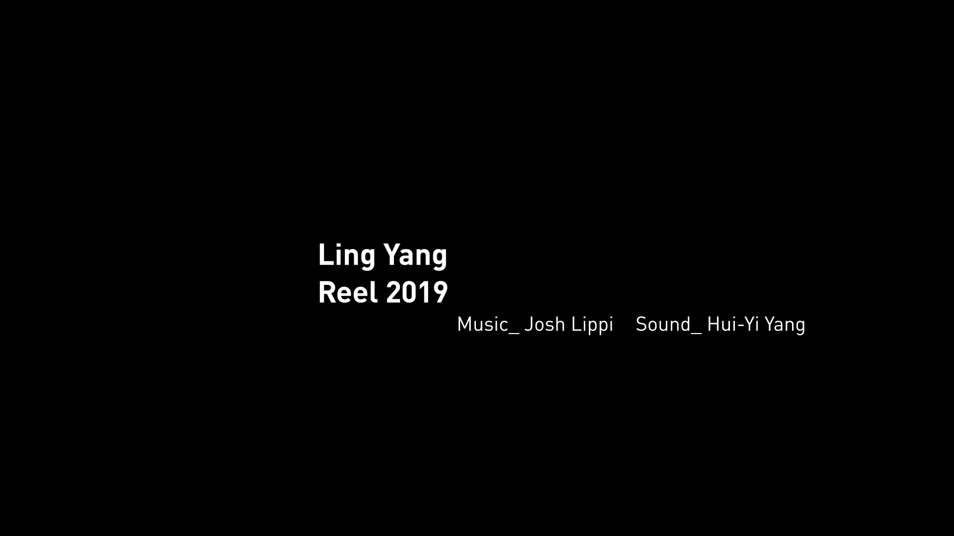 Ling Yang Reel 2019 on Vimeo