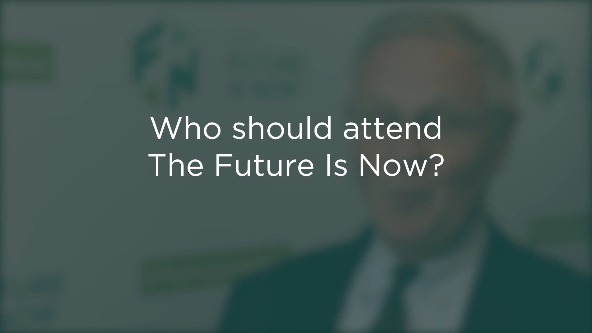 Jerry Larkin - Who should attend The Future Is Now? on Vimeo