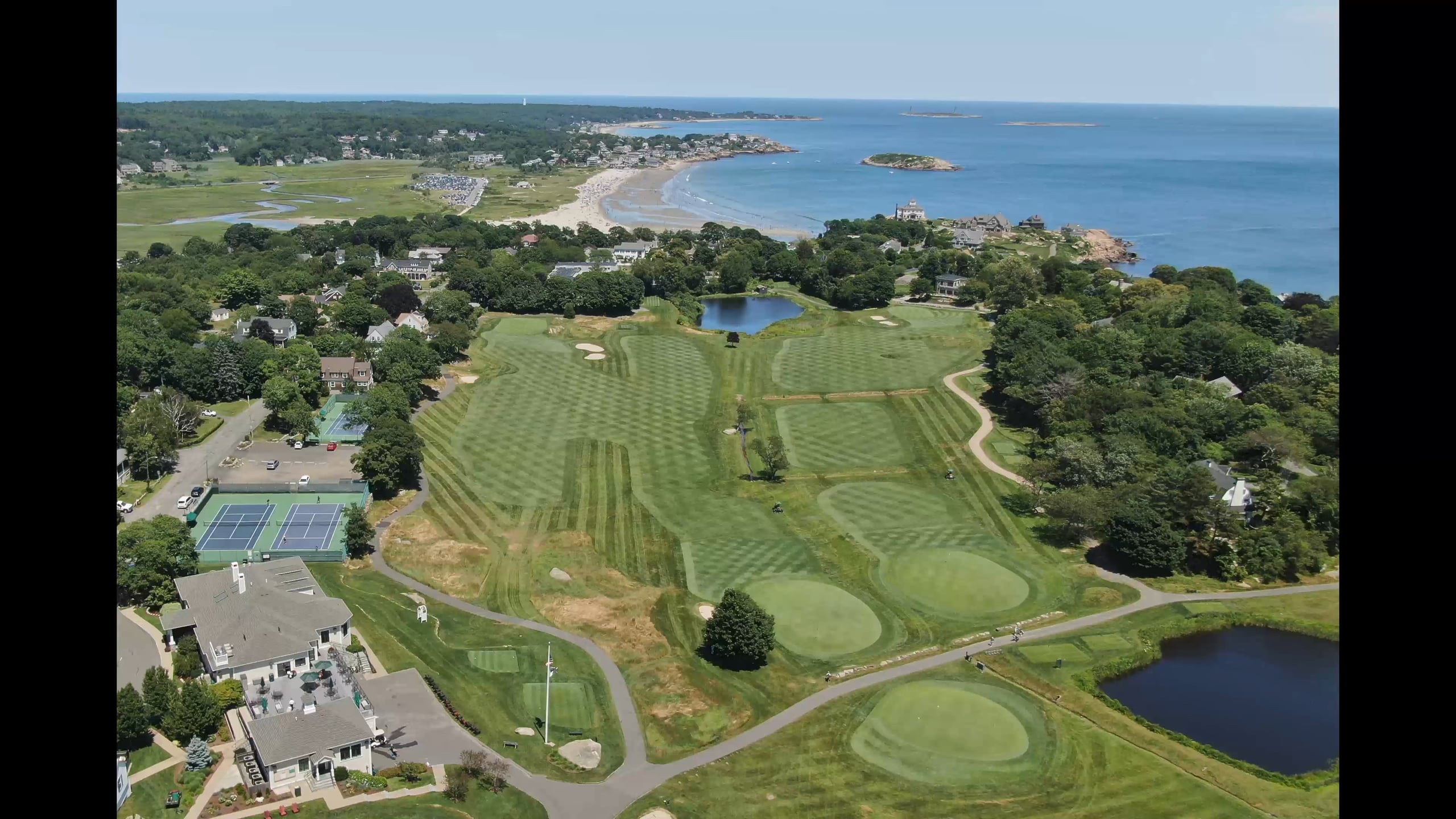 Bass Rocks Golf Course Aerial Tour on Vimeo