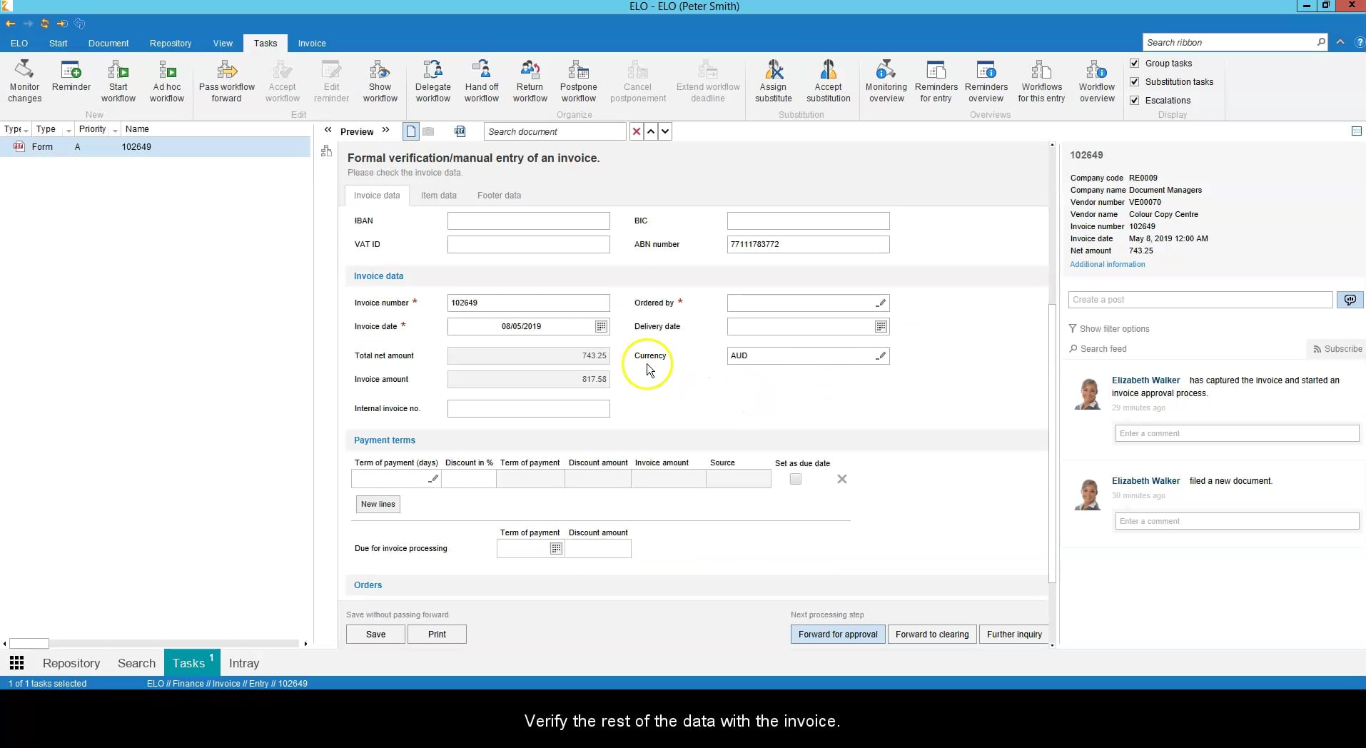 Invoice - Invoice Verification on Vimeo