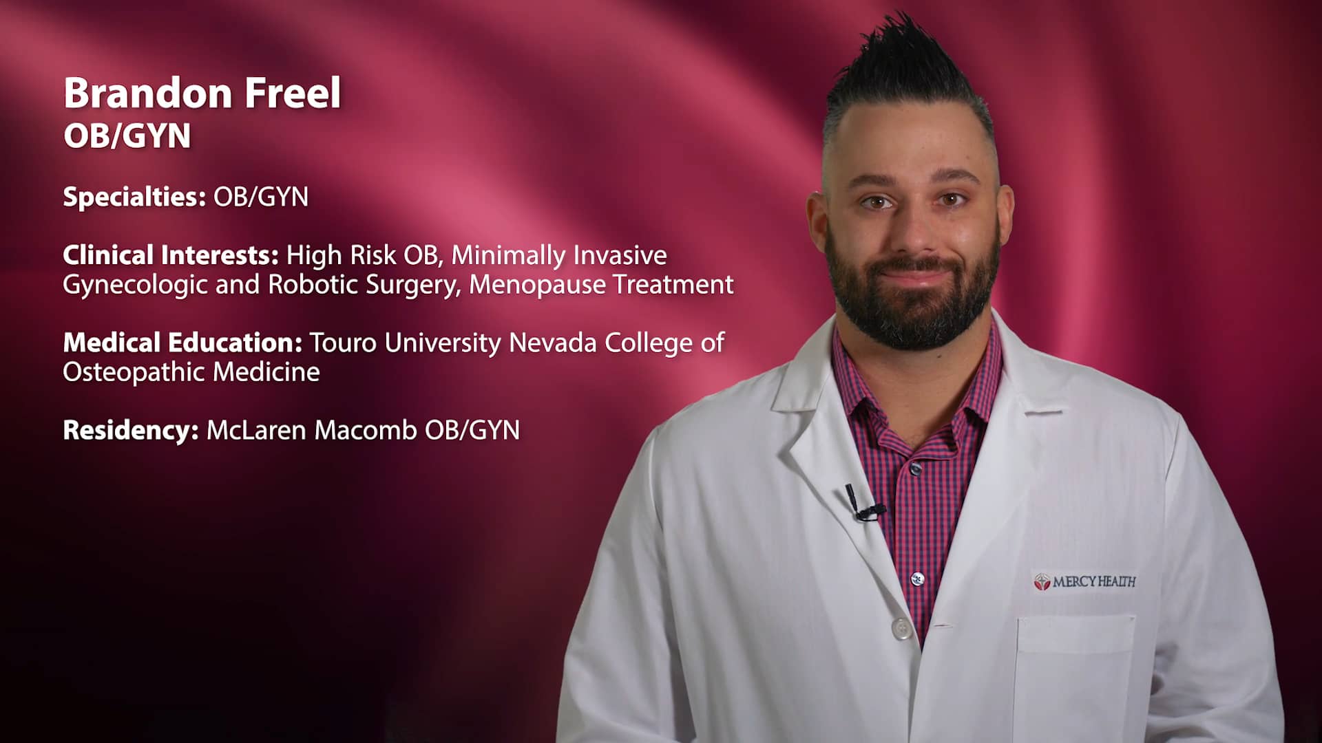 Mercy Health Bios - Brandon Freel on Vimeo