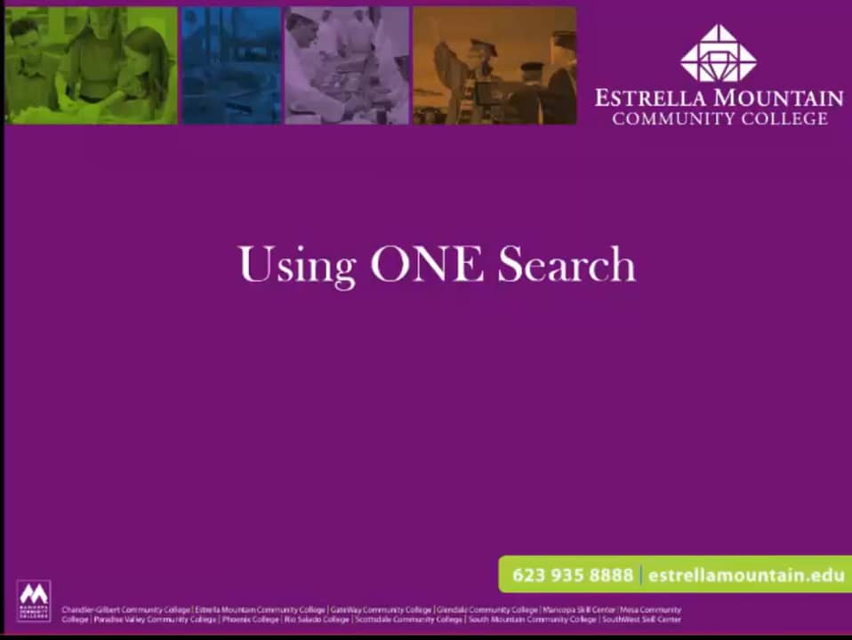 Using ONE Search on Vimeo