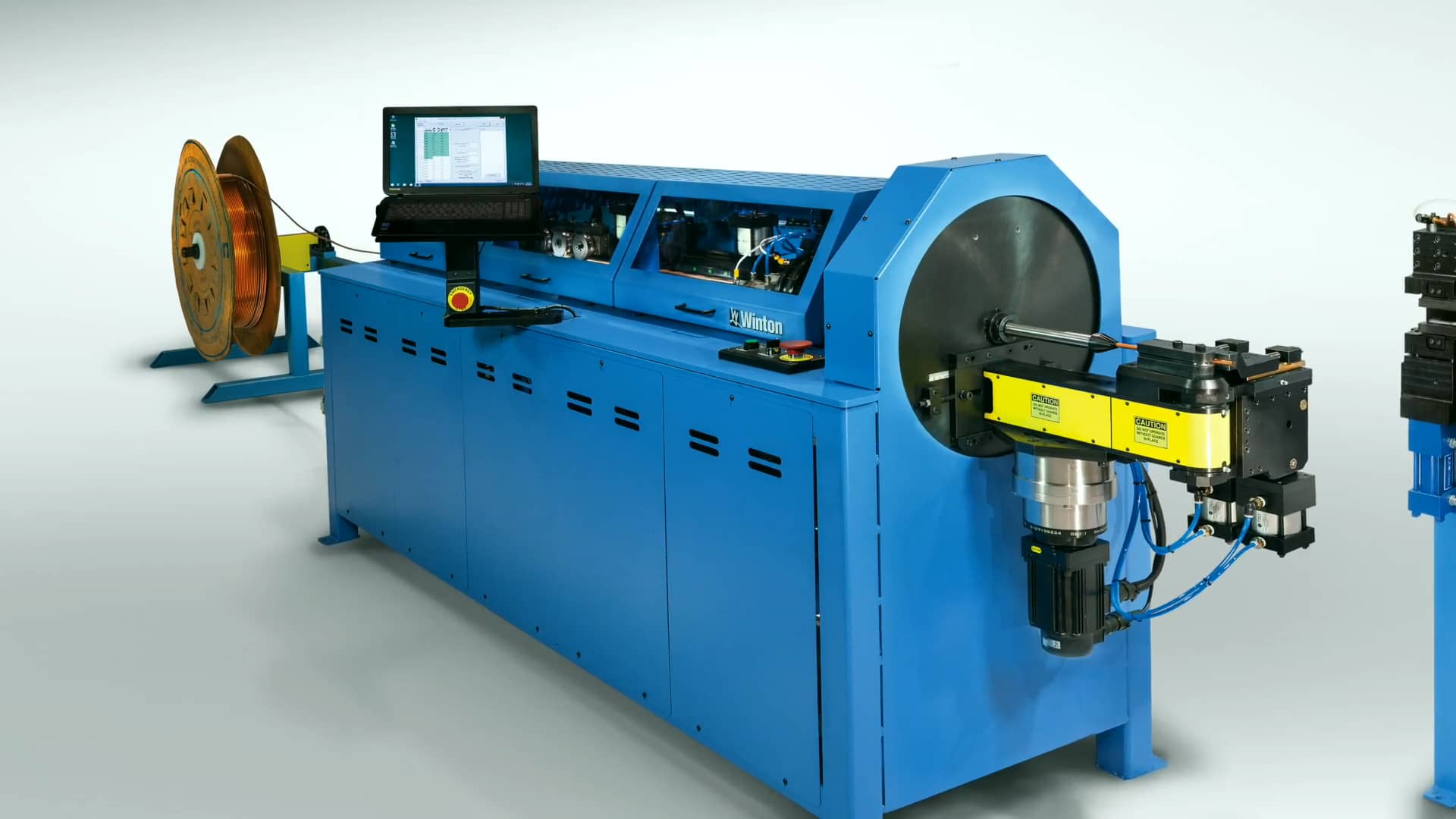 Orbital CNC Tube Bender + Triple Hit End Former: End Form, Feed ...