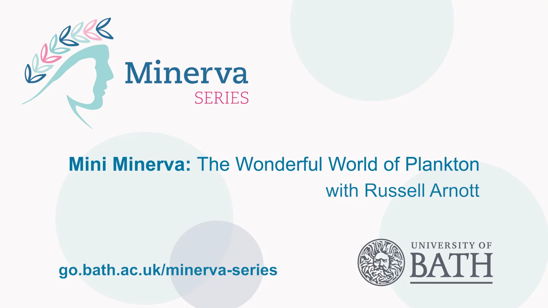 Mini Minerva: The Wonderful World of Plankton with Russell Arnott