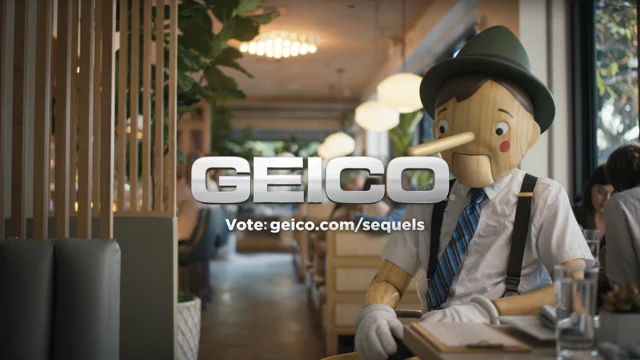 Pinocchio Potential Geico Clip