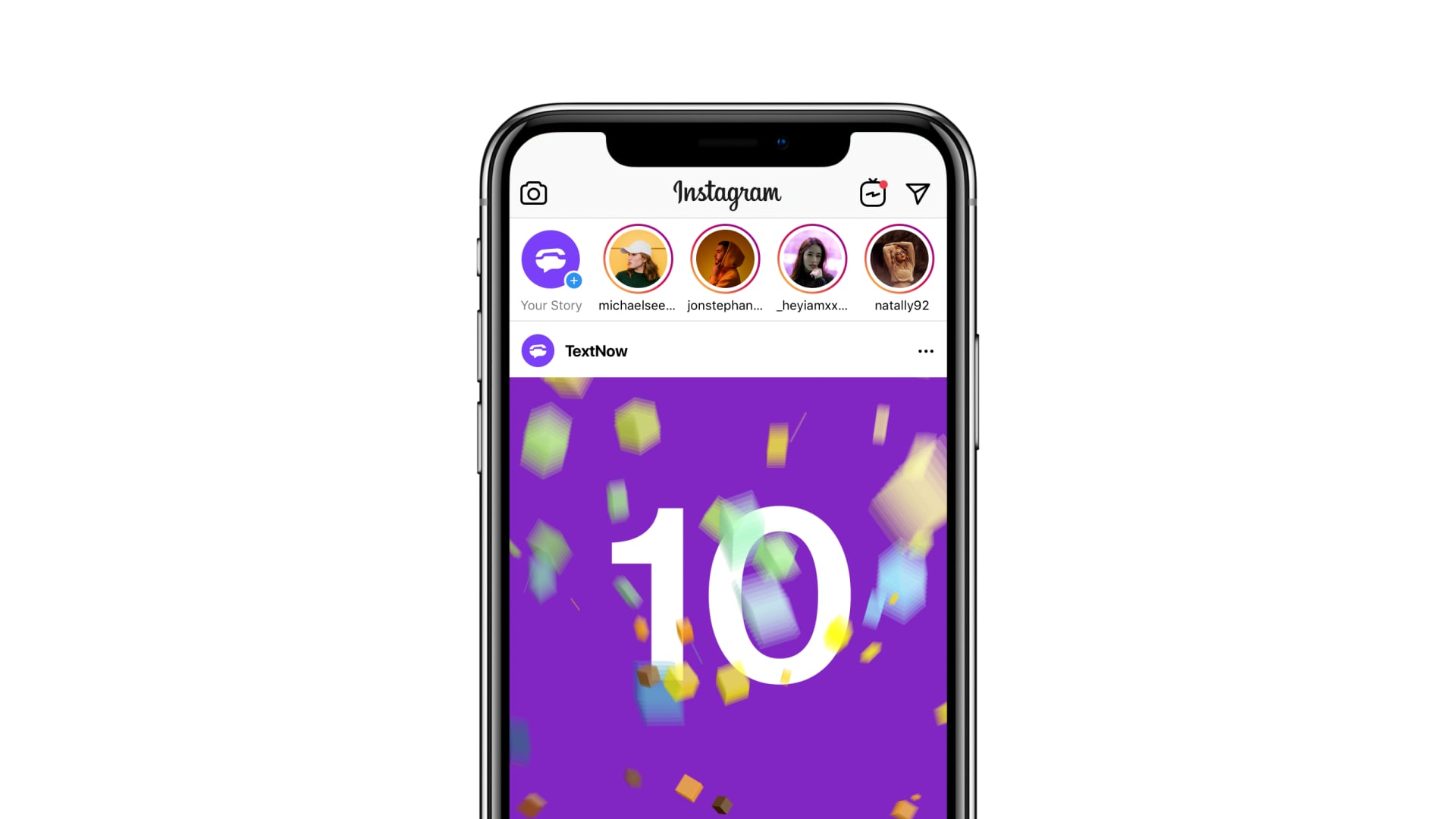 TextNow Rebranding 10 years Instagram Campaign on Vimeo